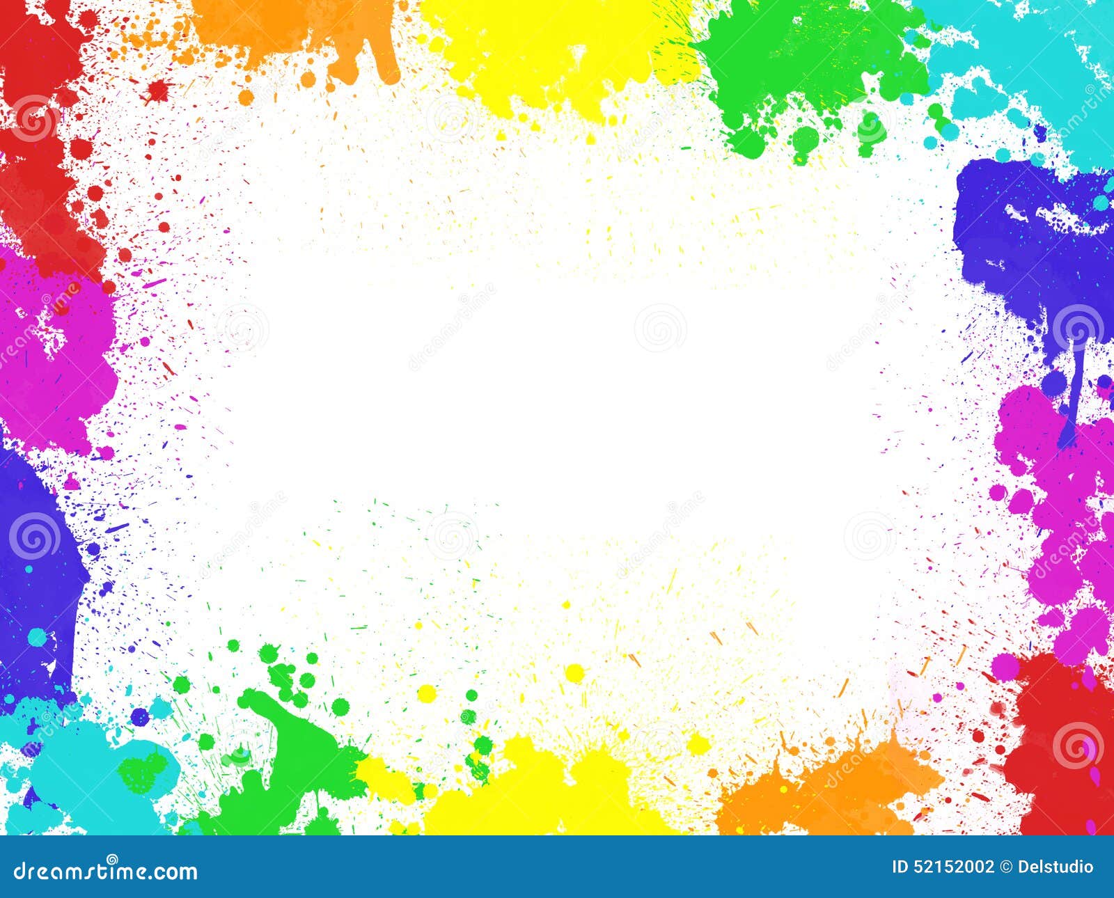 Pagina Con Le Chiazze E Le Macchie Di Colore Illustrazione di Stock ...