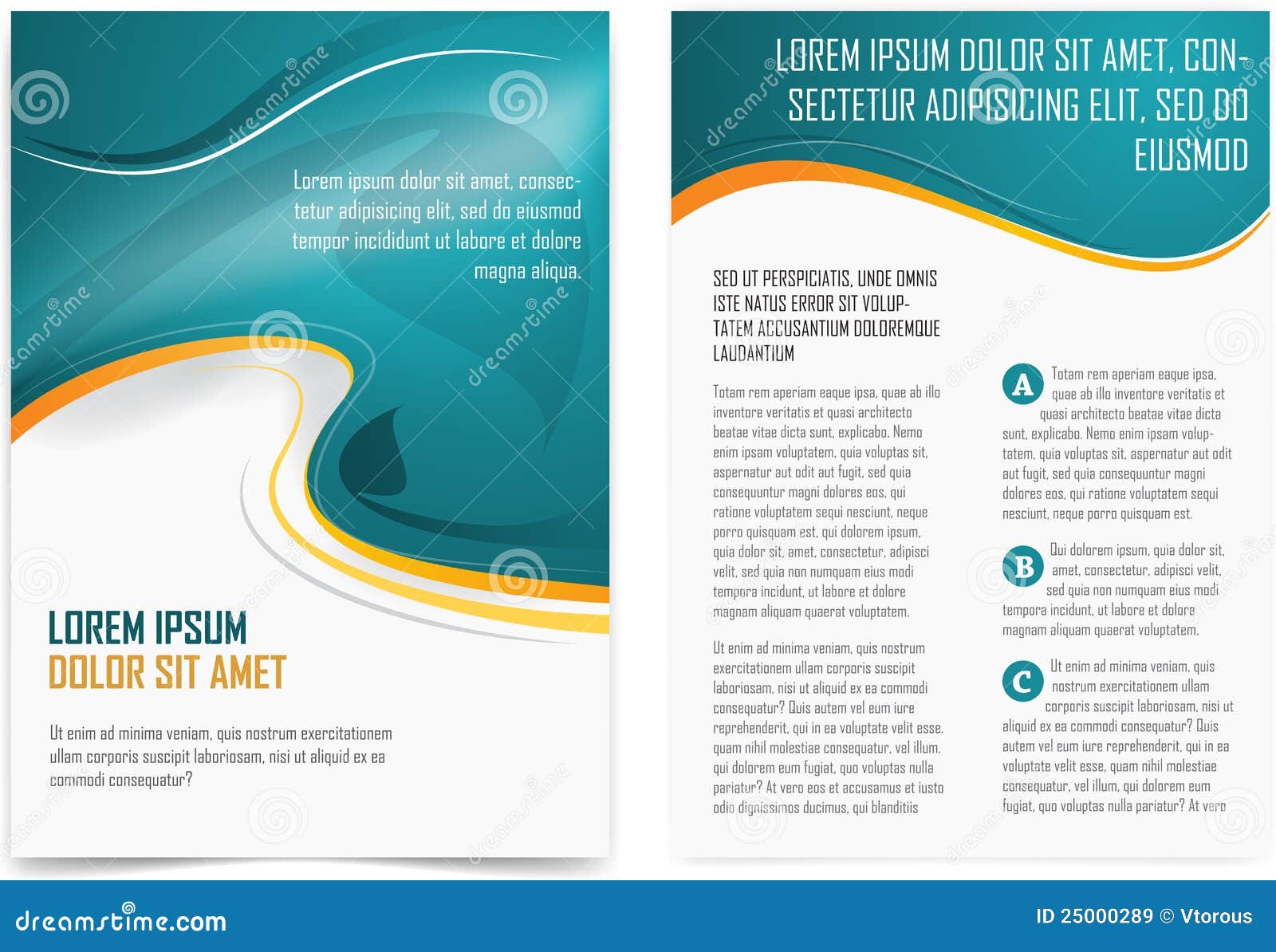 Pagina dell'opuscolo illustrazione vettoriale. Illustrazione di inserto ...