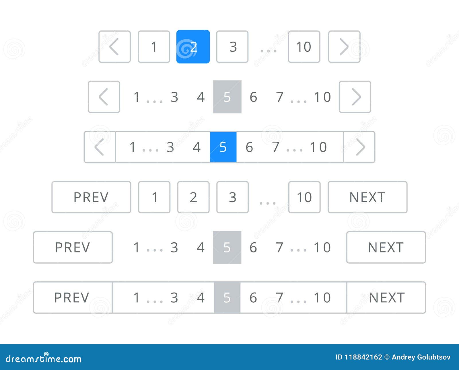 Pagination Bar Vector Page Navigation Web Buttons Stock Vector ... Pagination Bar Vector Page Navigation Web Buttons Stock Vector ...