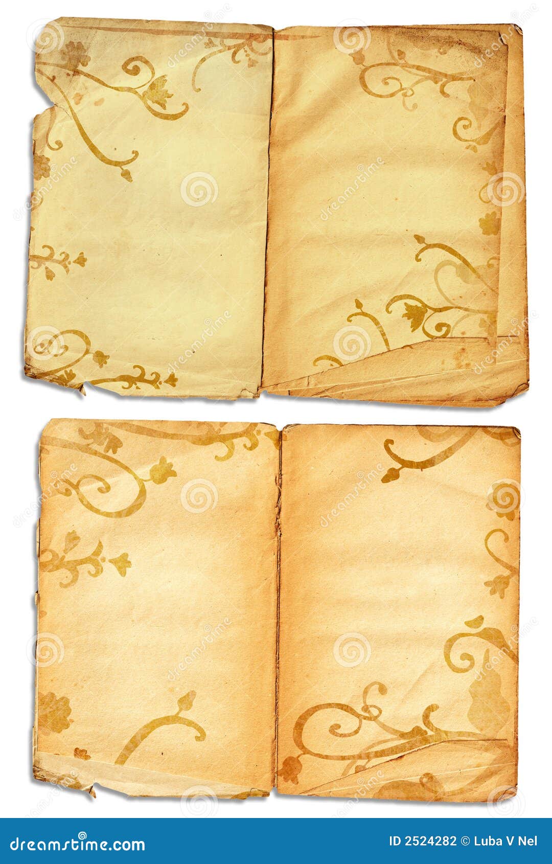 Pagine Aperte Del Libro Di Grunge Illustrazione di Stock ...