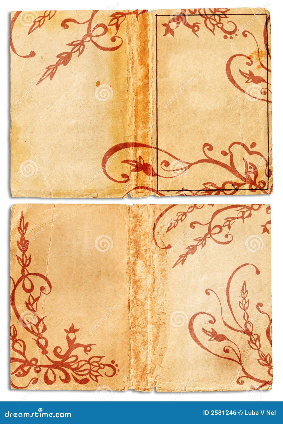 Pagine Aperte Del Libro Di Grunge Illustrazione di Stock ...