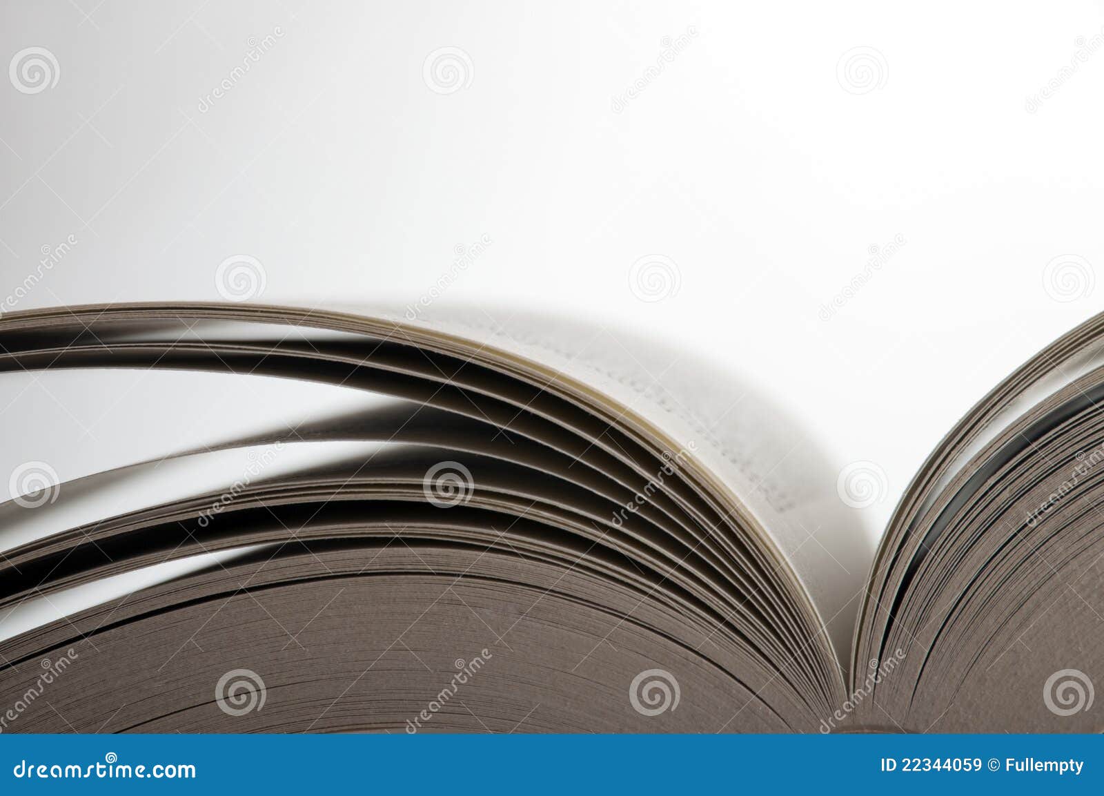 Pagine del libro aperto immagine stock. Immagine di nero - 22344059