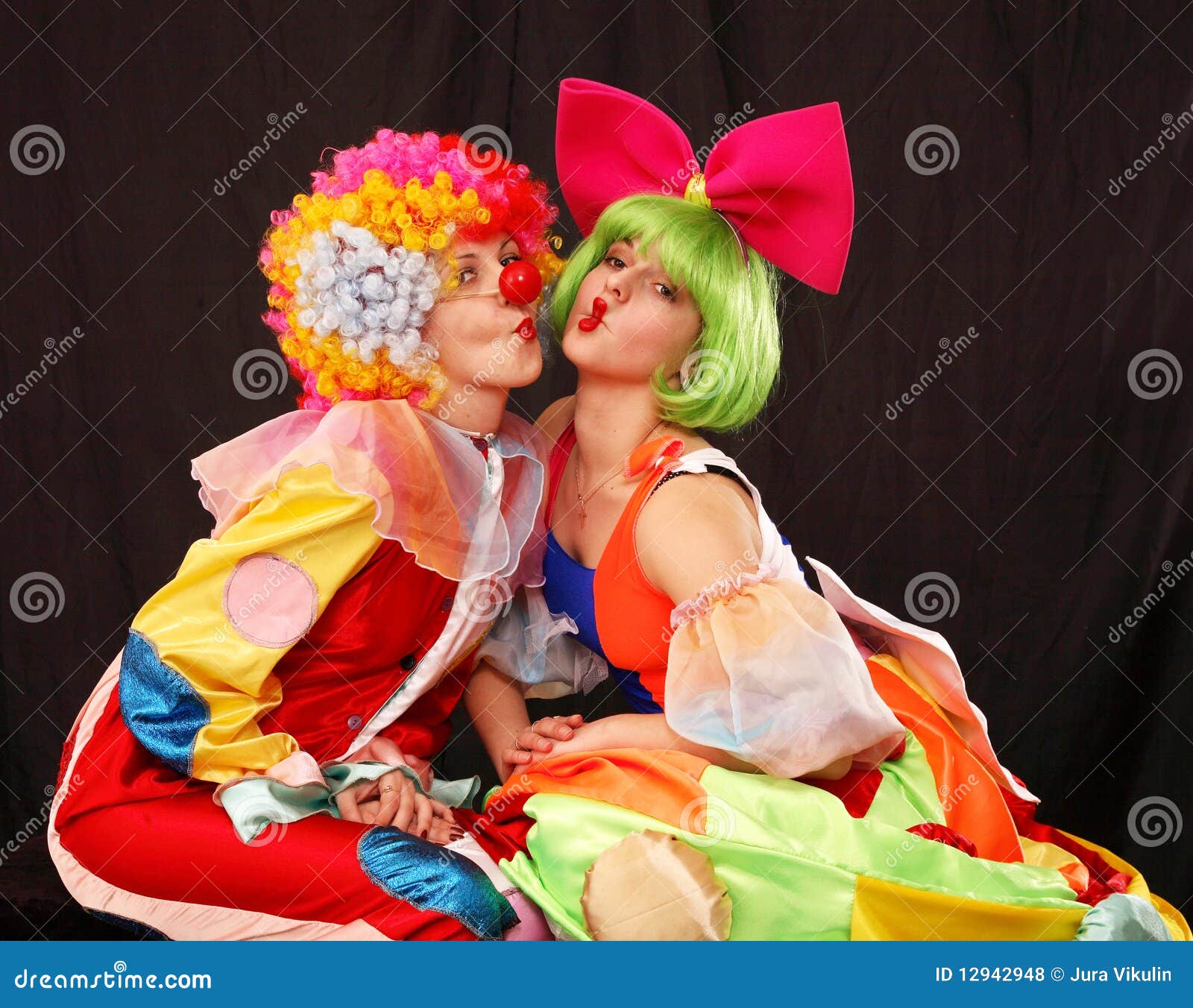 Pagliacci fotografia stock. Immagine di allegro, nero - 12942948