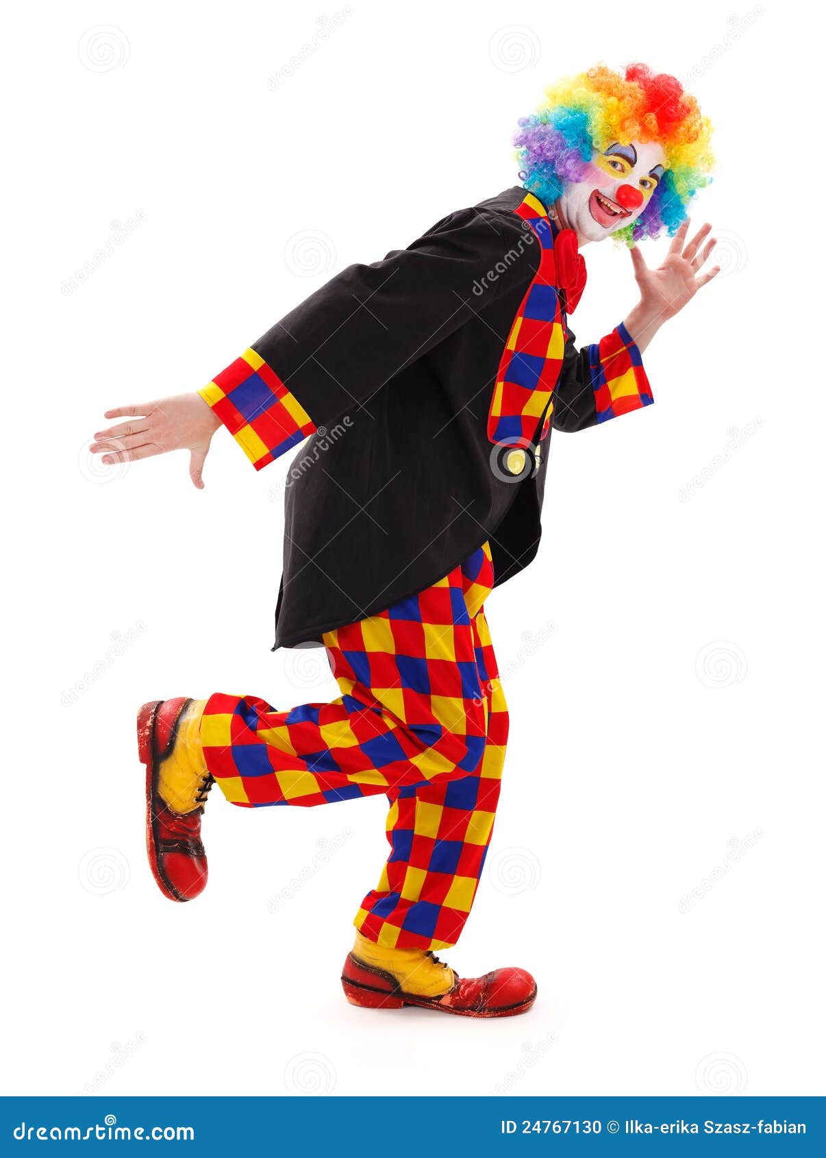 Pagliaccio felice fotografia stock. Immagine di felice - 24767130