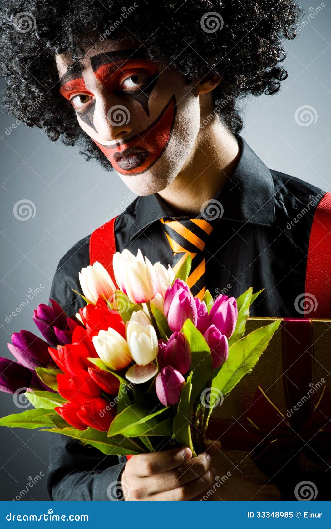 Pagliaccio triste immagine stock. Immagine di umore, gridare - 33348985