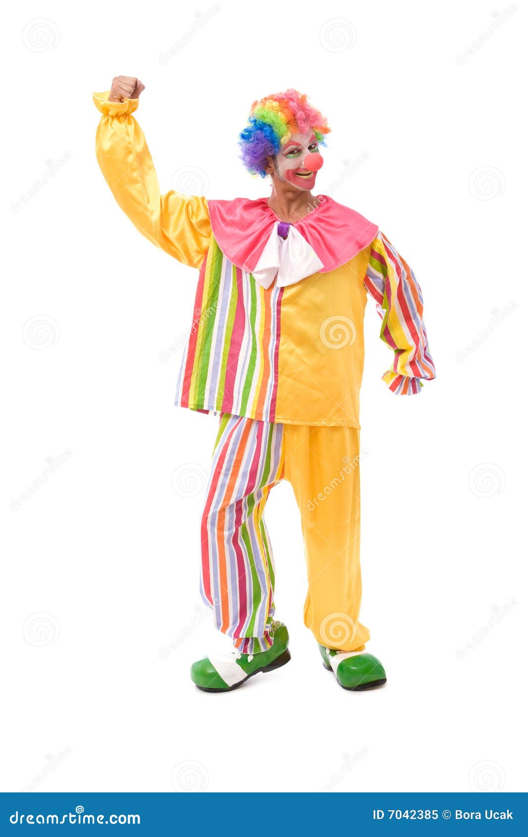 Pagliaccio Variopinto Che Fa Un Fronte Immagine Stock - Immagine di ...