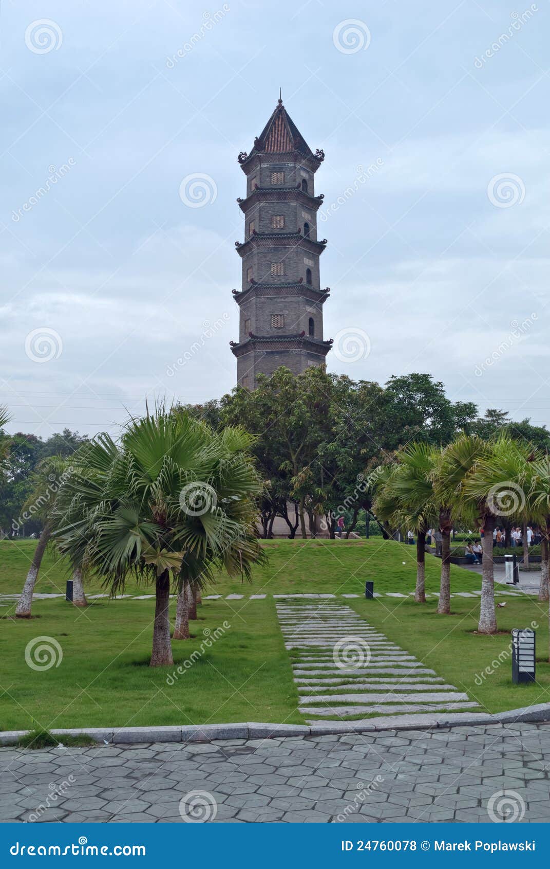 Pagoda em Shunde China foto de stock. Imagem de palma - 24760078