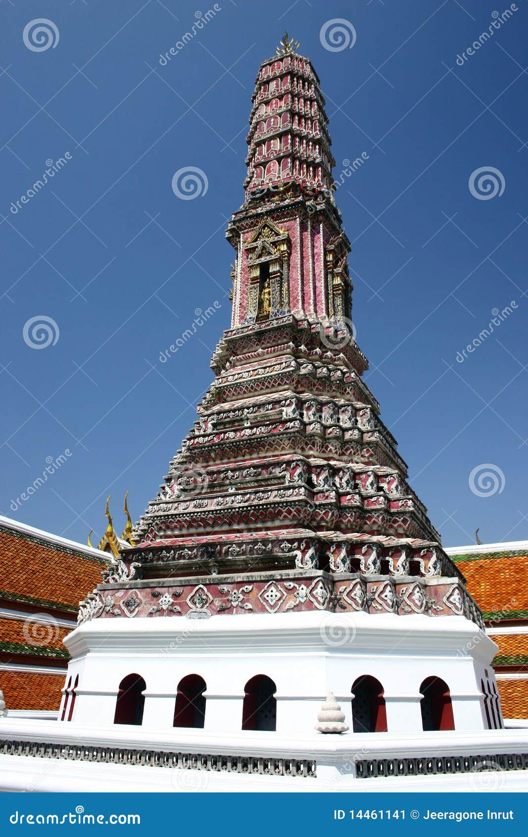Pagoda at Grand Palace stock image. Image of monument - 14461141
