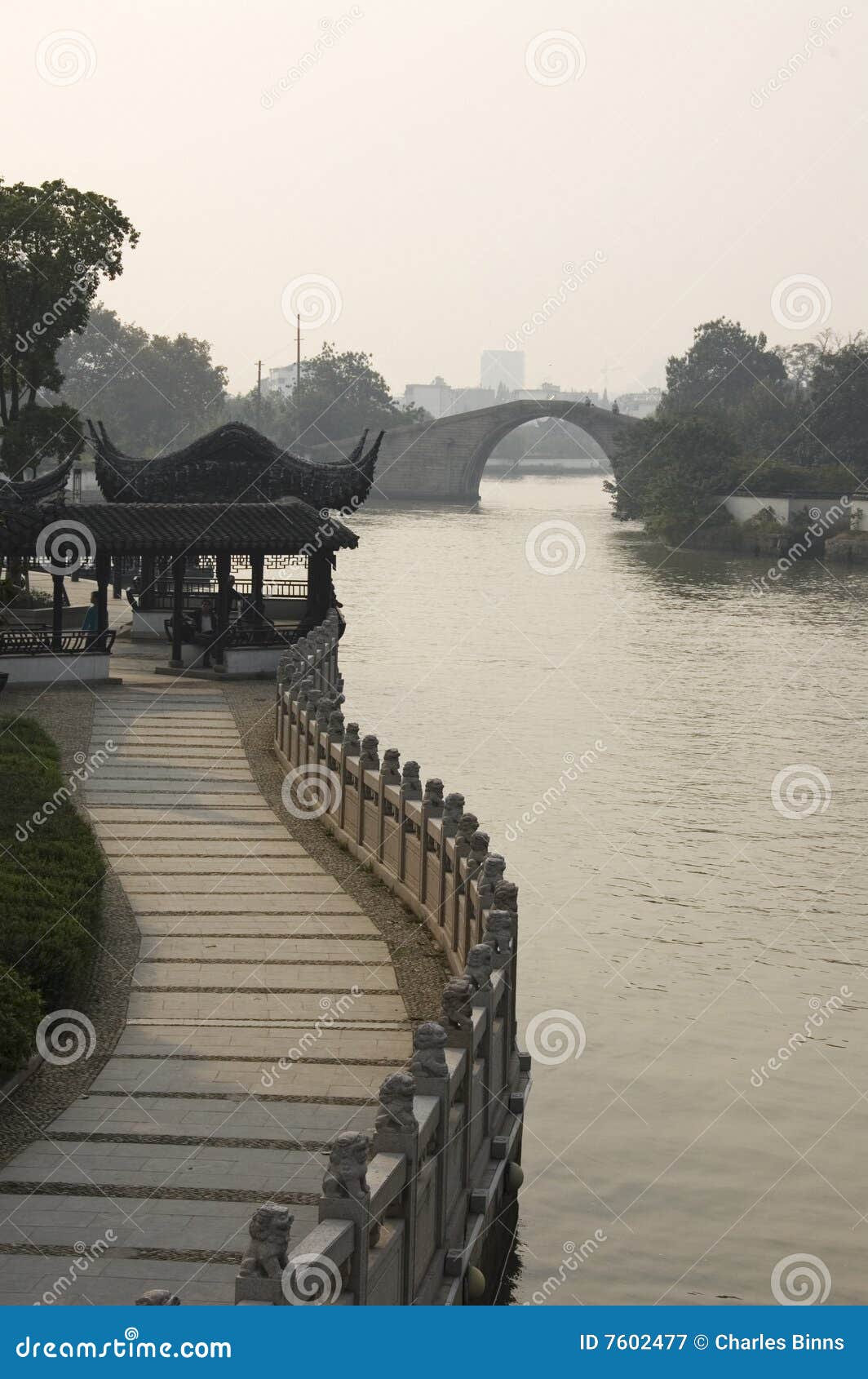 Pagoda and High Arched Bridge in Suzhou Stock Image - Image of trip ...