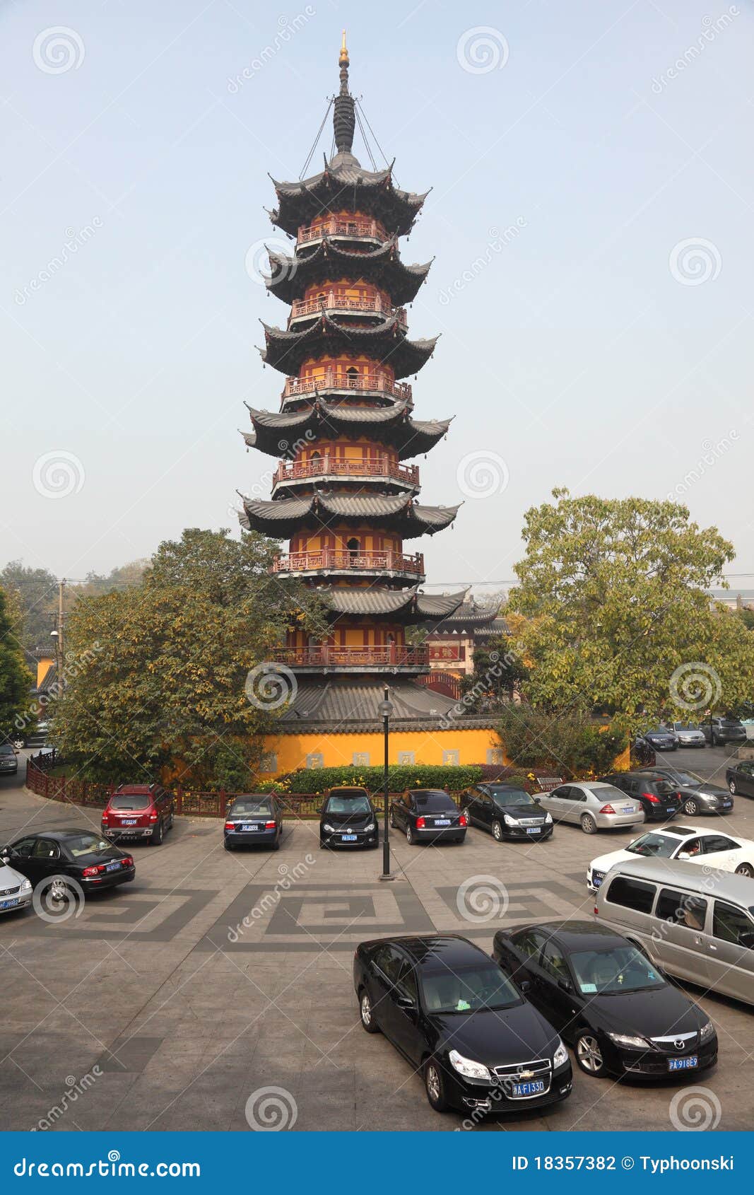 Pagoda at Longhua Temple editorial photography. Image of historic ...