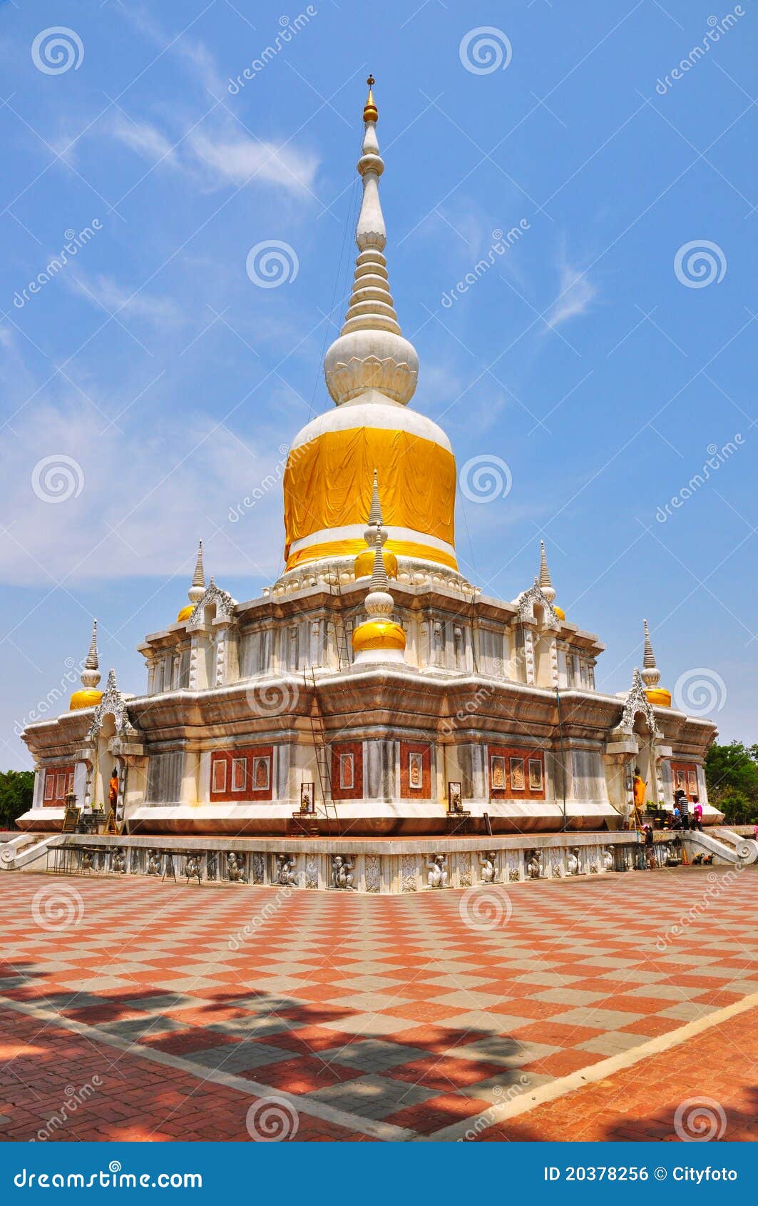 Pagoda Maha Sarakham Thailand Stock Photo - Image of exterior ...