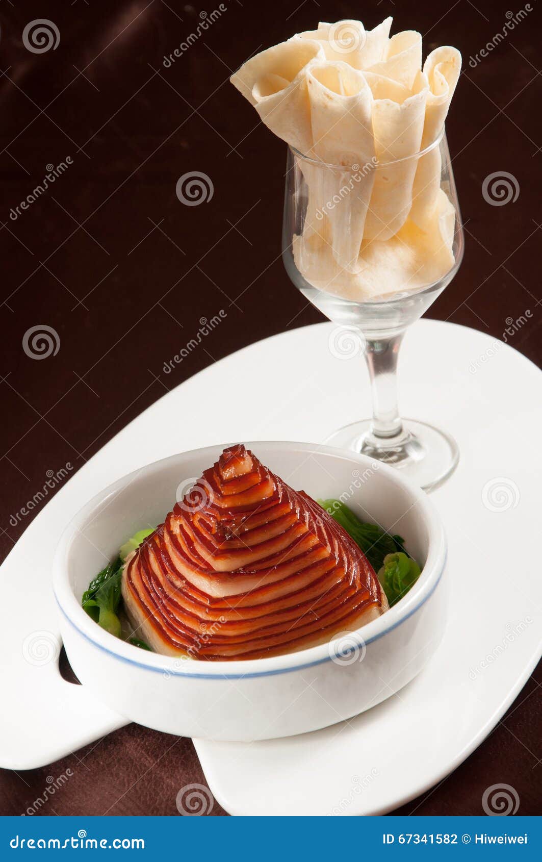 The pagoda of meat stock photo. Image of east, meal, china - 67341582