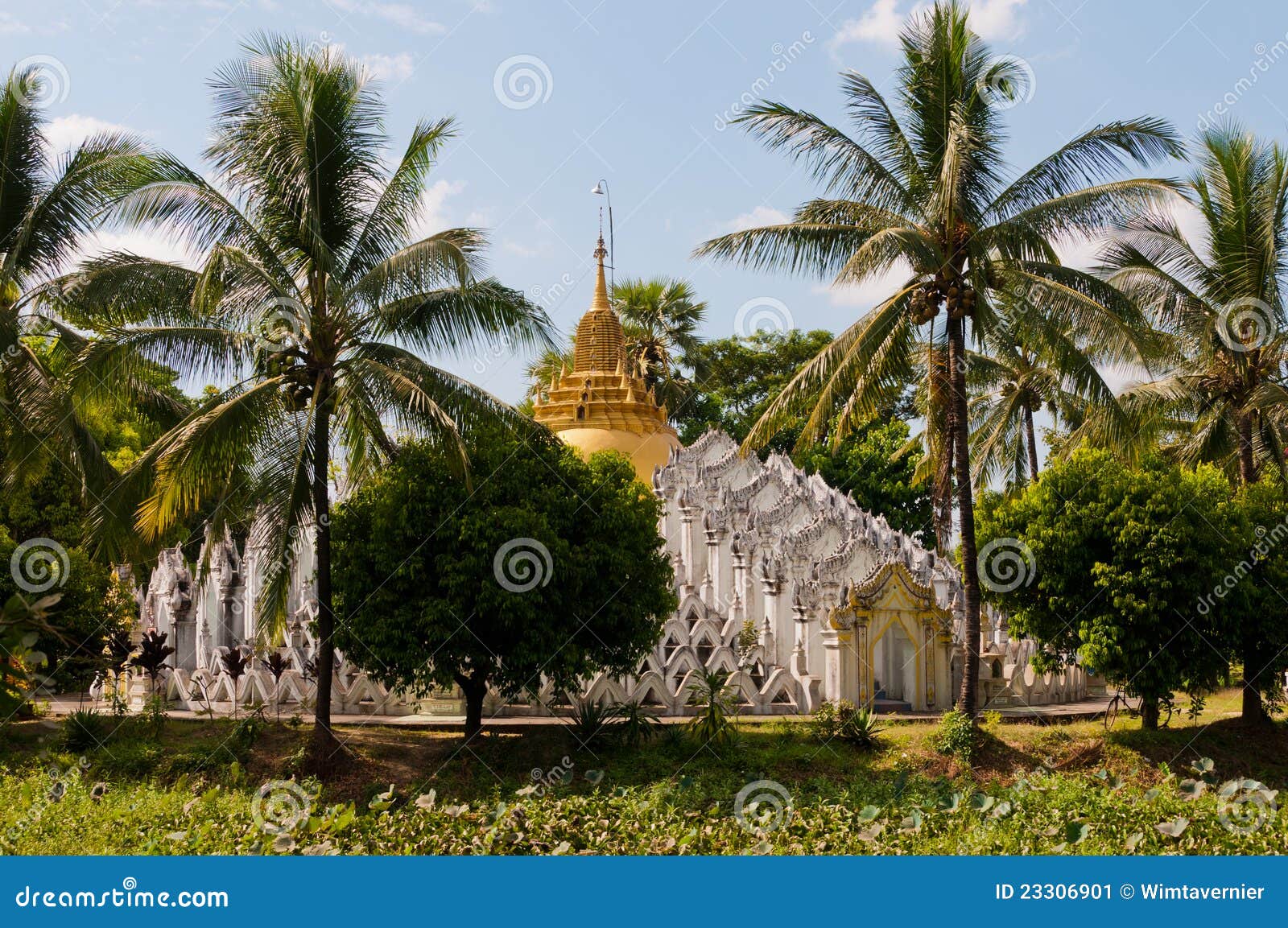 Pagoda near Bago, Myanmar stock image. Image of bago - 23306901