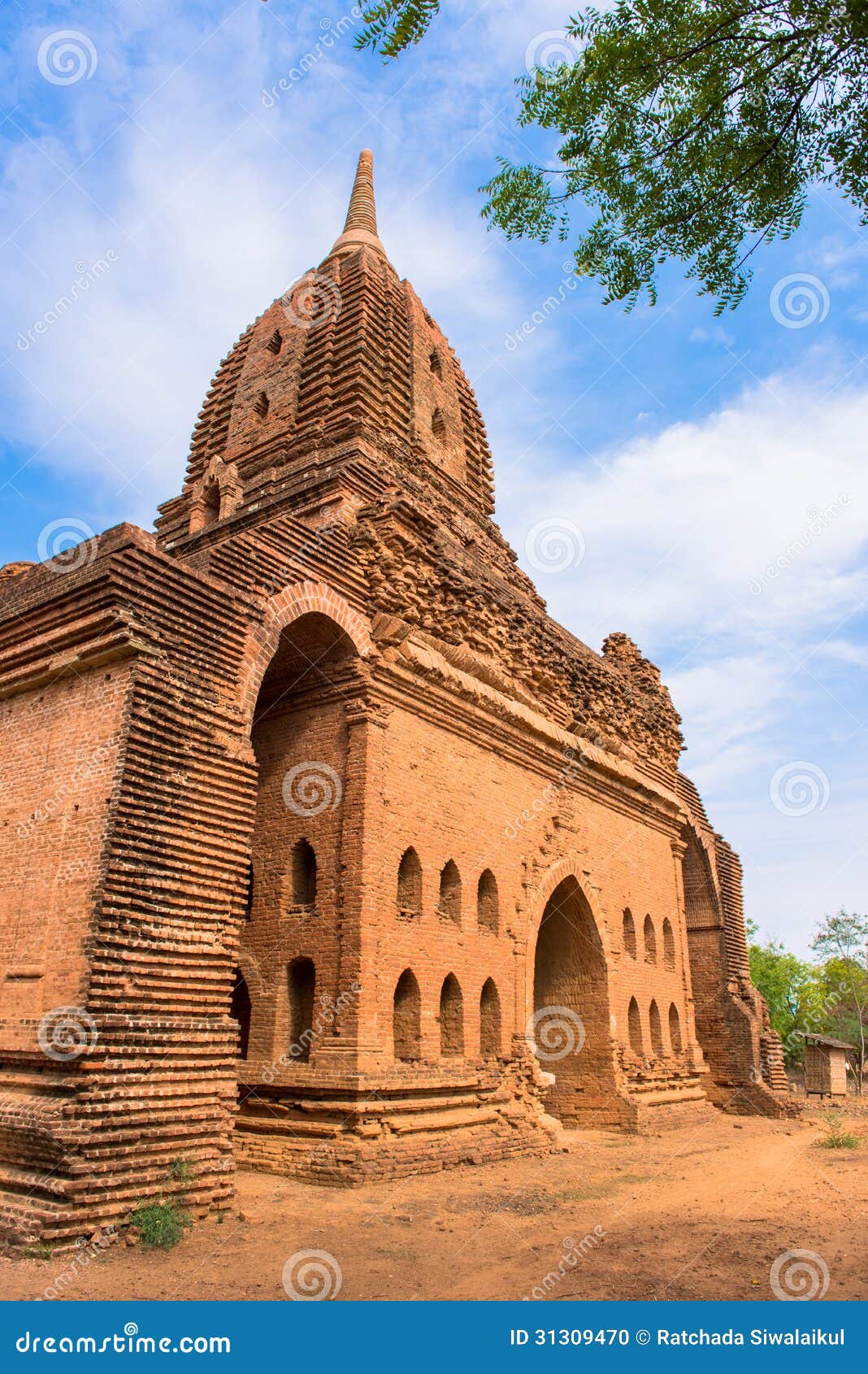 Pagoda of Old Bagan Ancient City Stock Photo - Image of landmark ...