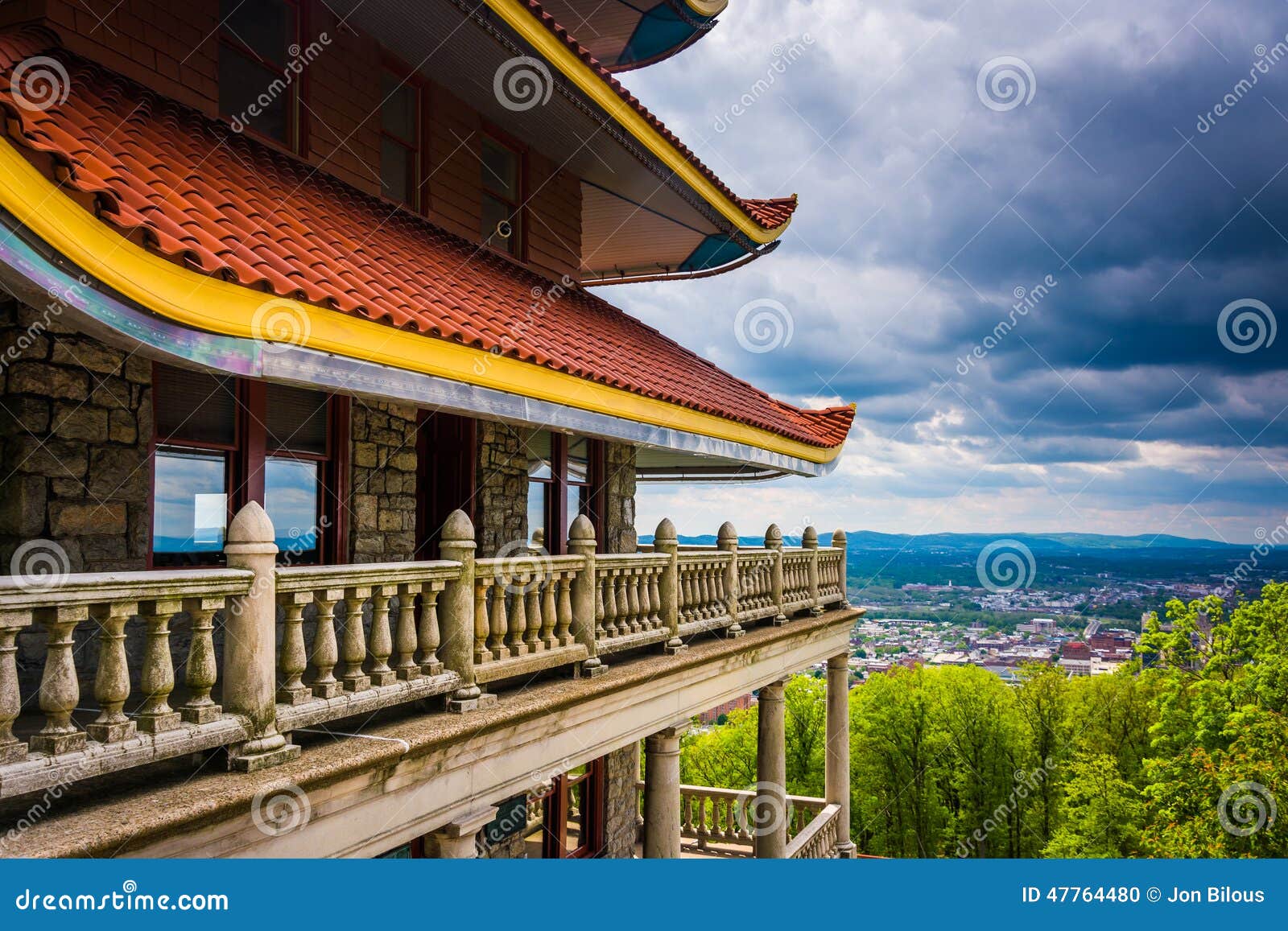 The Pagoda in Reading, Pennsylvania. Stock Photo - Image of ...