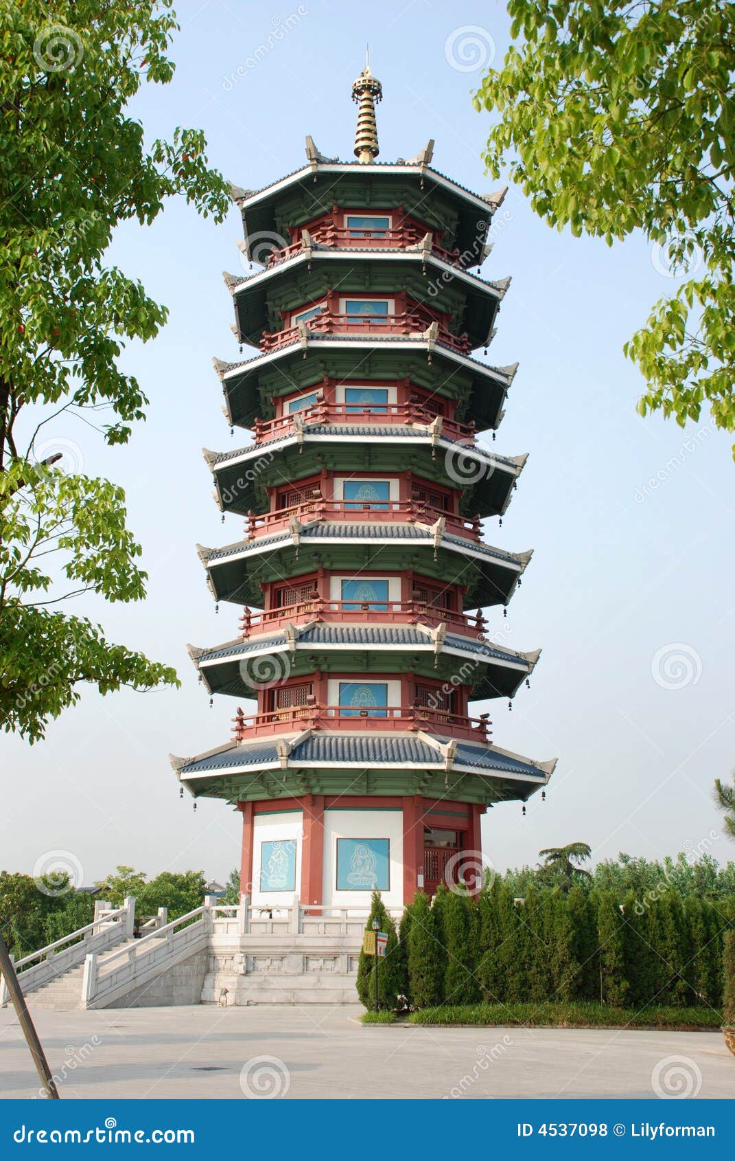 Pagoda, shanghai stock photo. Image of built, asia, structure - 4537098