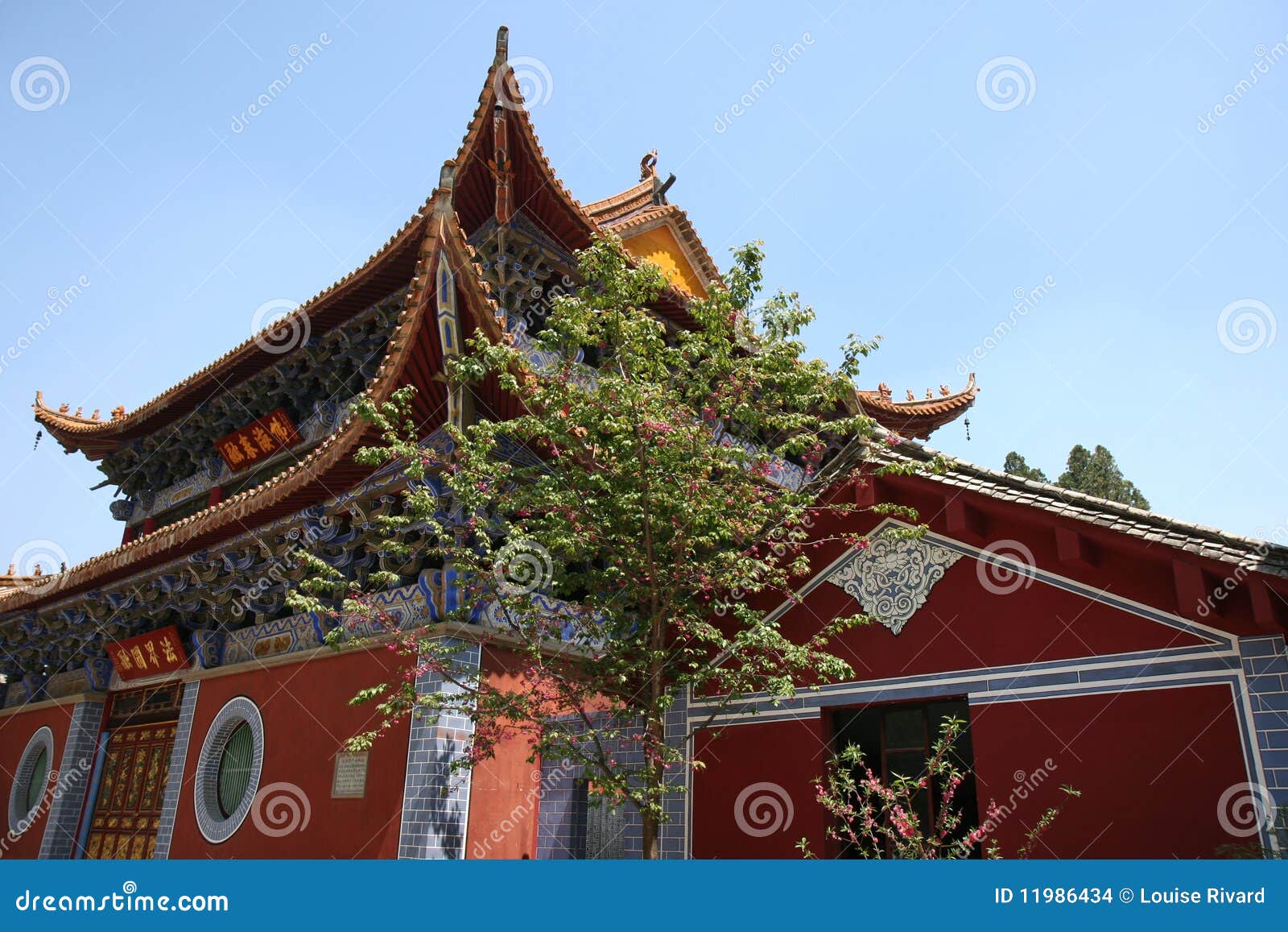 Pagoda at spring stock photo. Image of asia, religion - 11986434
