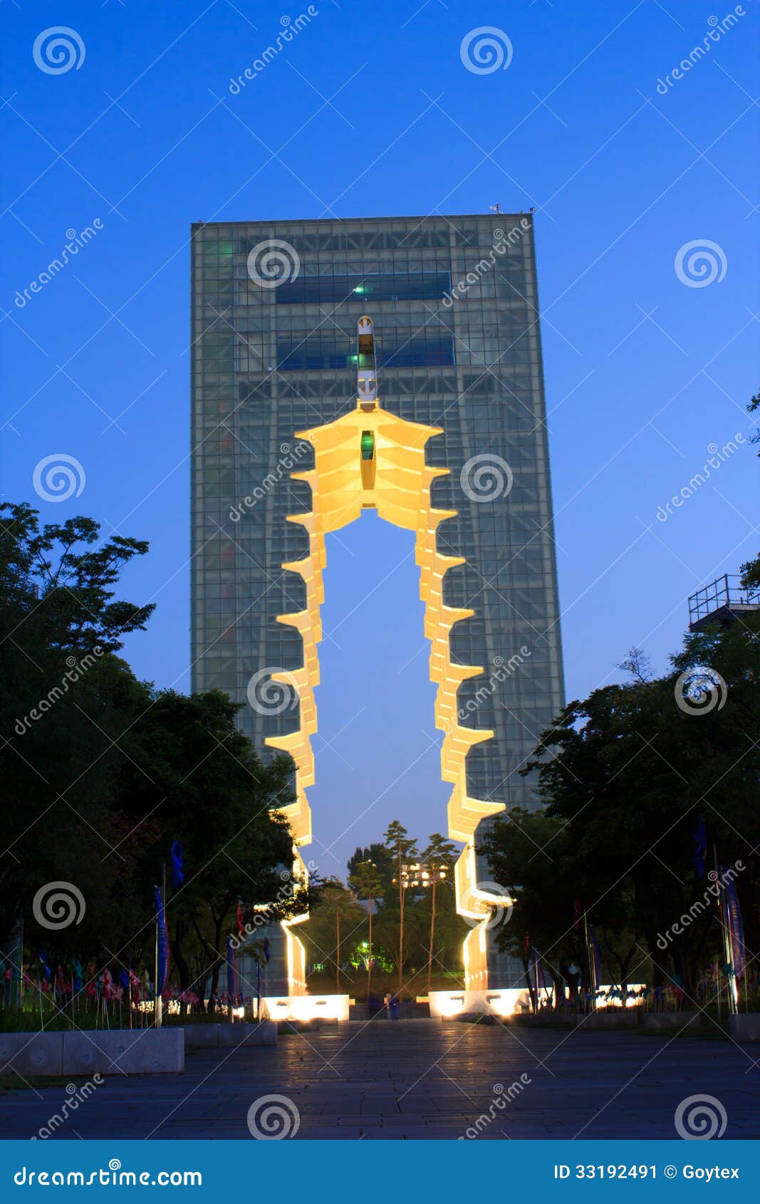 Pagoda Tower stock image. Image of light, bluesky, shine - 33192491