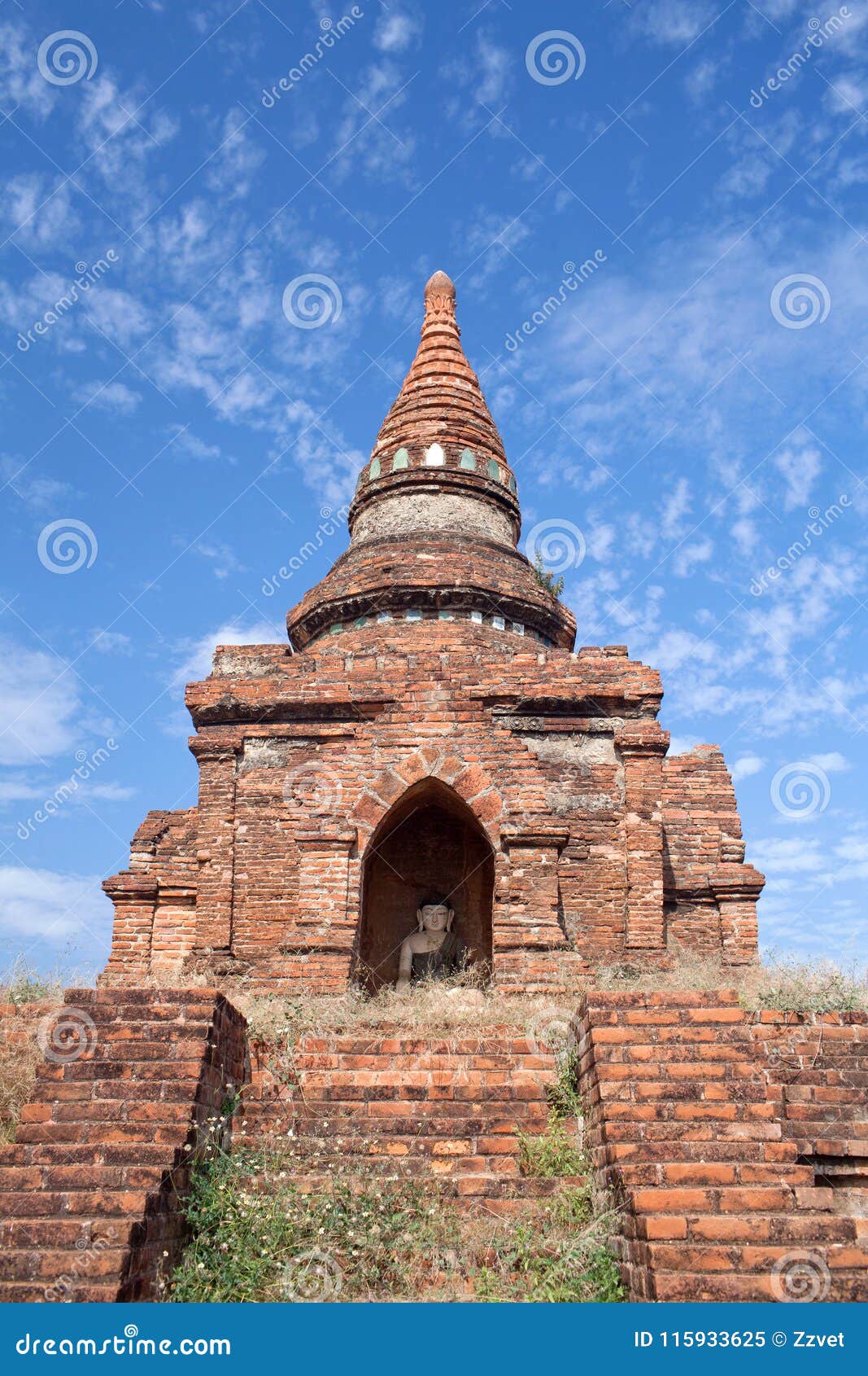 Pagode Antigo Em Bagan, Divisão De Mandalay, Myanmar Imagem de Stock ...