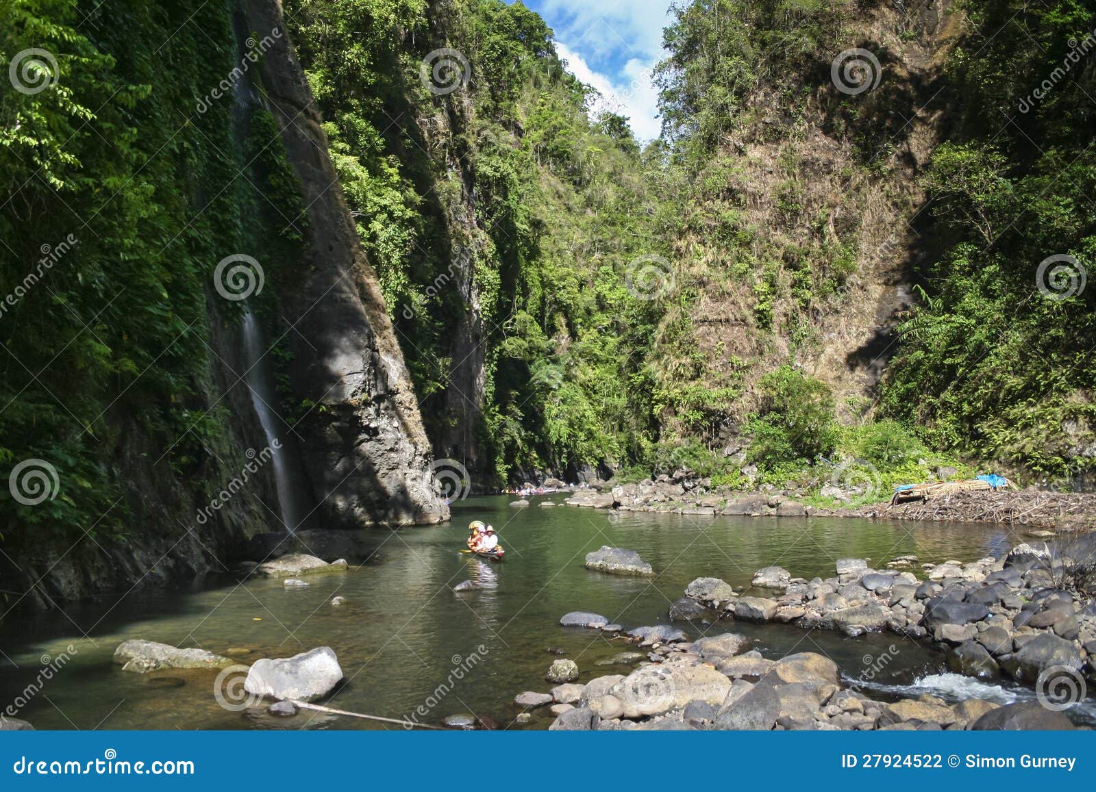 One Of Pagsanjan Falls, Also Known As Cavinti Falls In Pagsanjan Gorge ...
