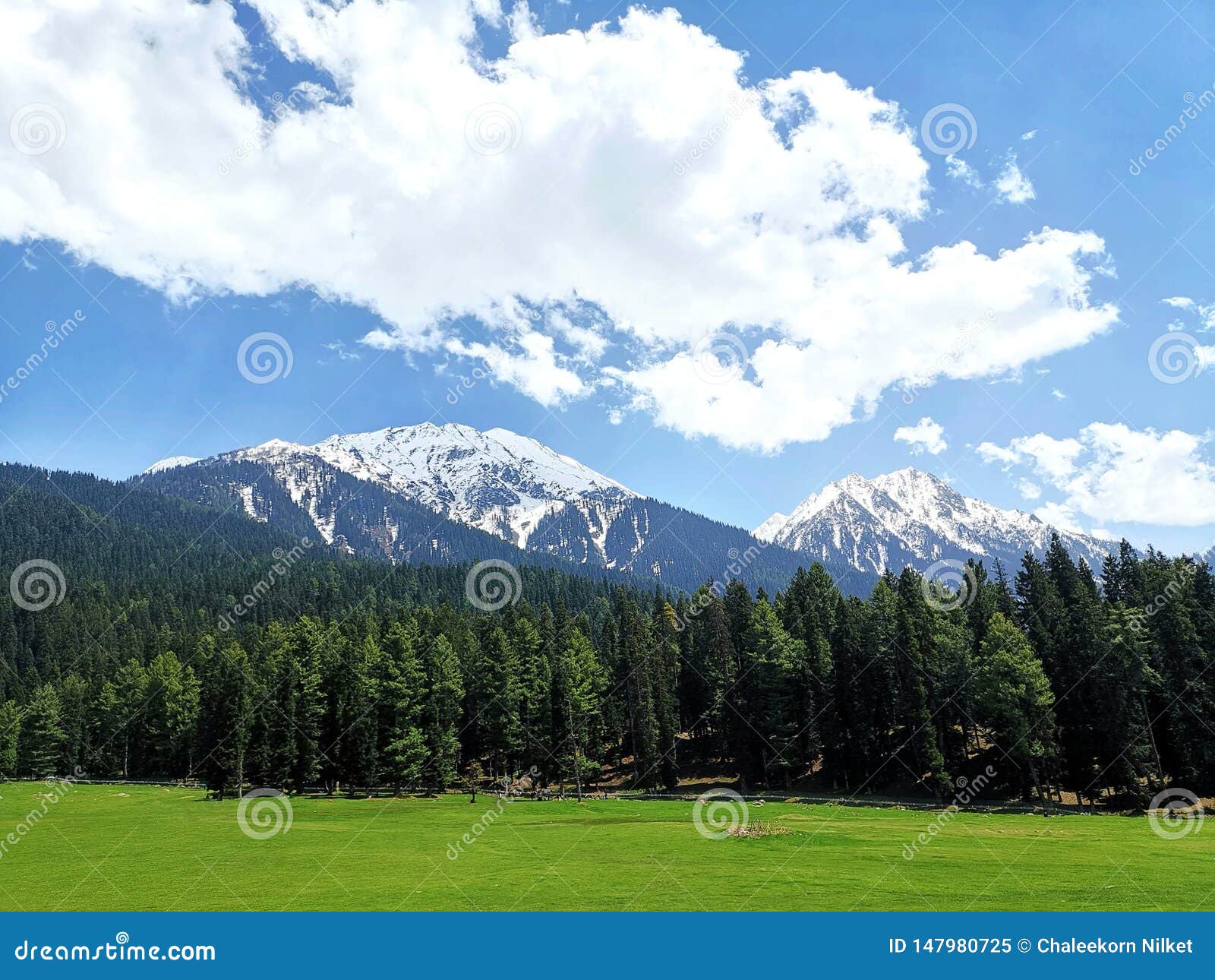 Pahalgam Mountains View, India Kashmir. Stock Image - Image of kashmir ...