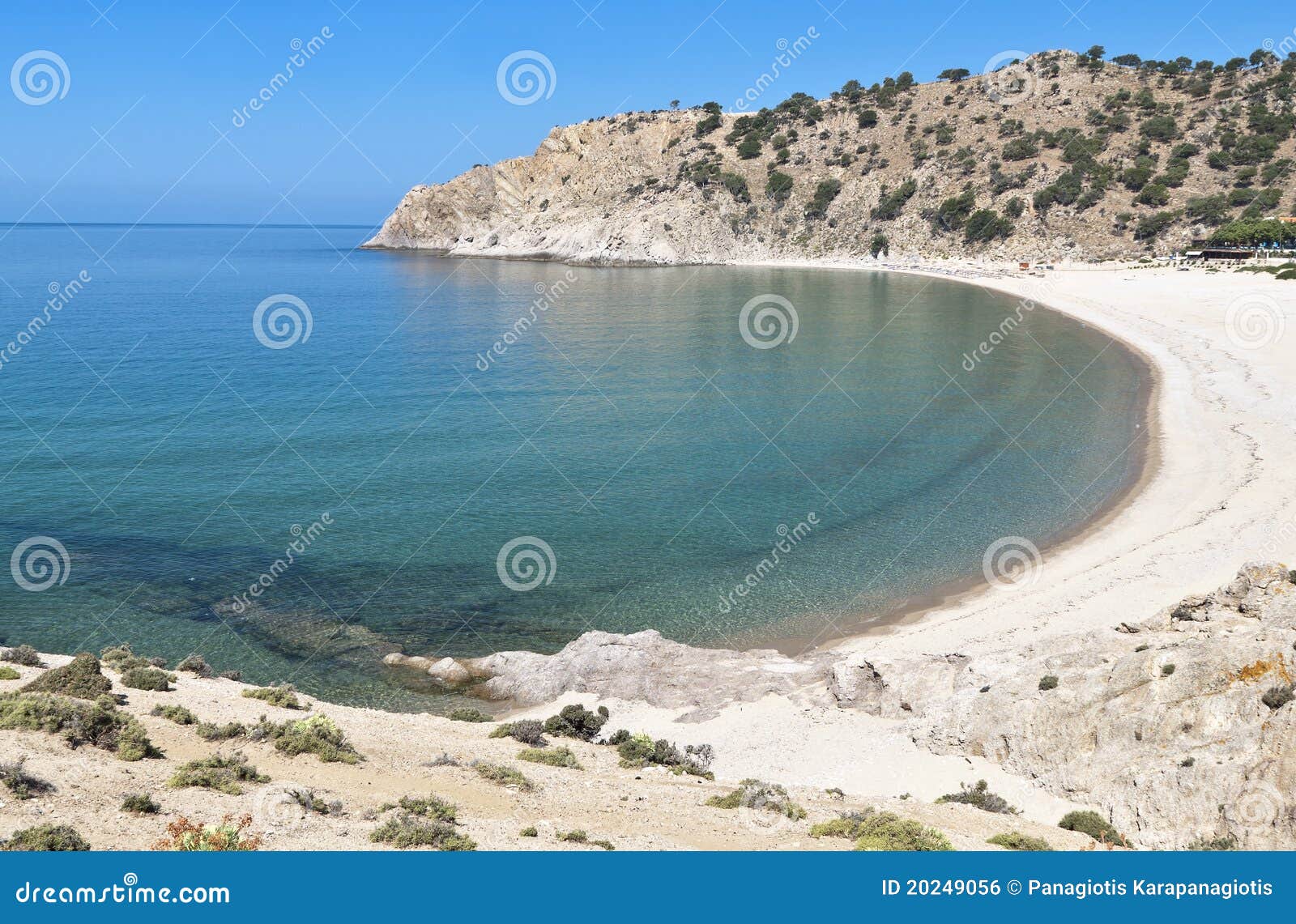 Pahia Ammos Beach at Samothraki Island Stock Photo - Image of aegean ...