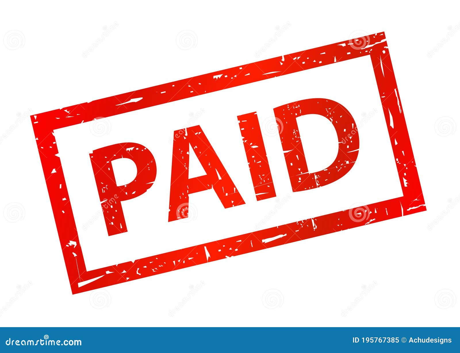 Paid grunge stamp seal stock vector. Illustration of draft - 195767385