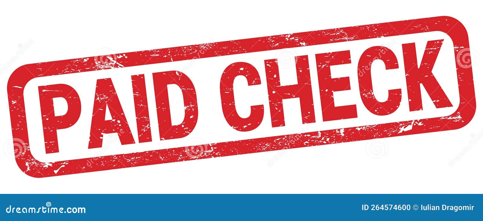 PAID CHECK Text Written on Red Rectangle Stamp Stock Illustration ...