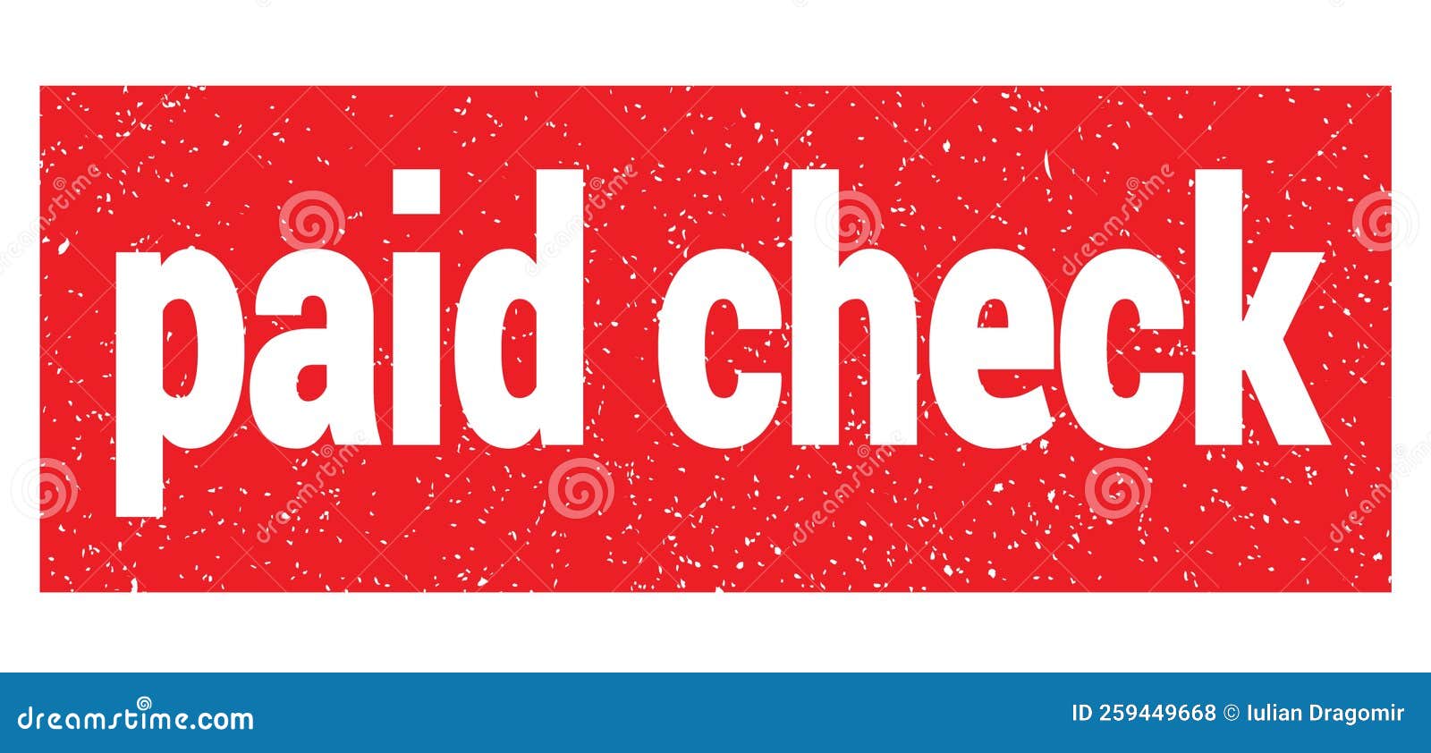 Paid Check Text Written on Red Stamp Sign Stock Illustration ...