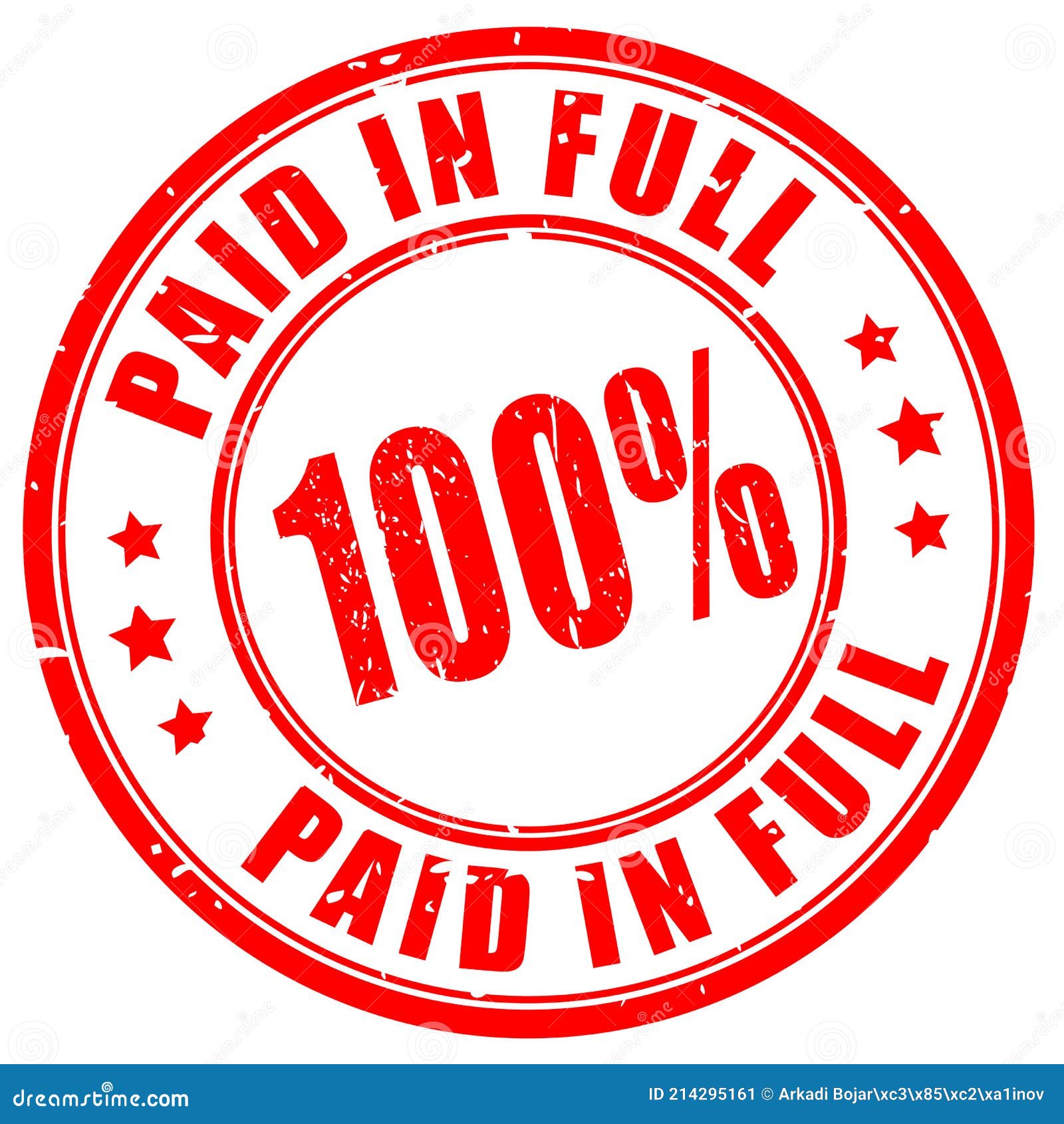 Paid in full rubber stamp stock vector. Illustration of customer ...