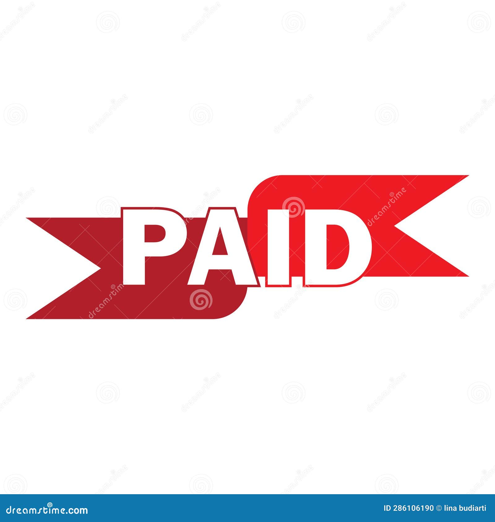 Paid icon stock vector. Illustration of shape, money - 286106190