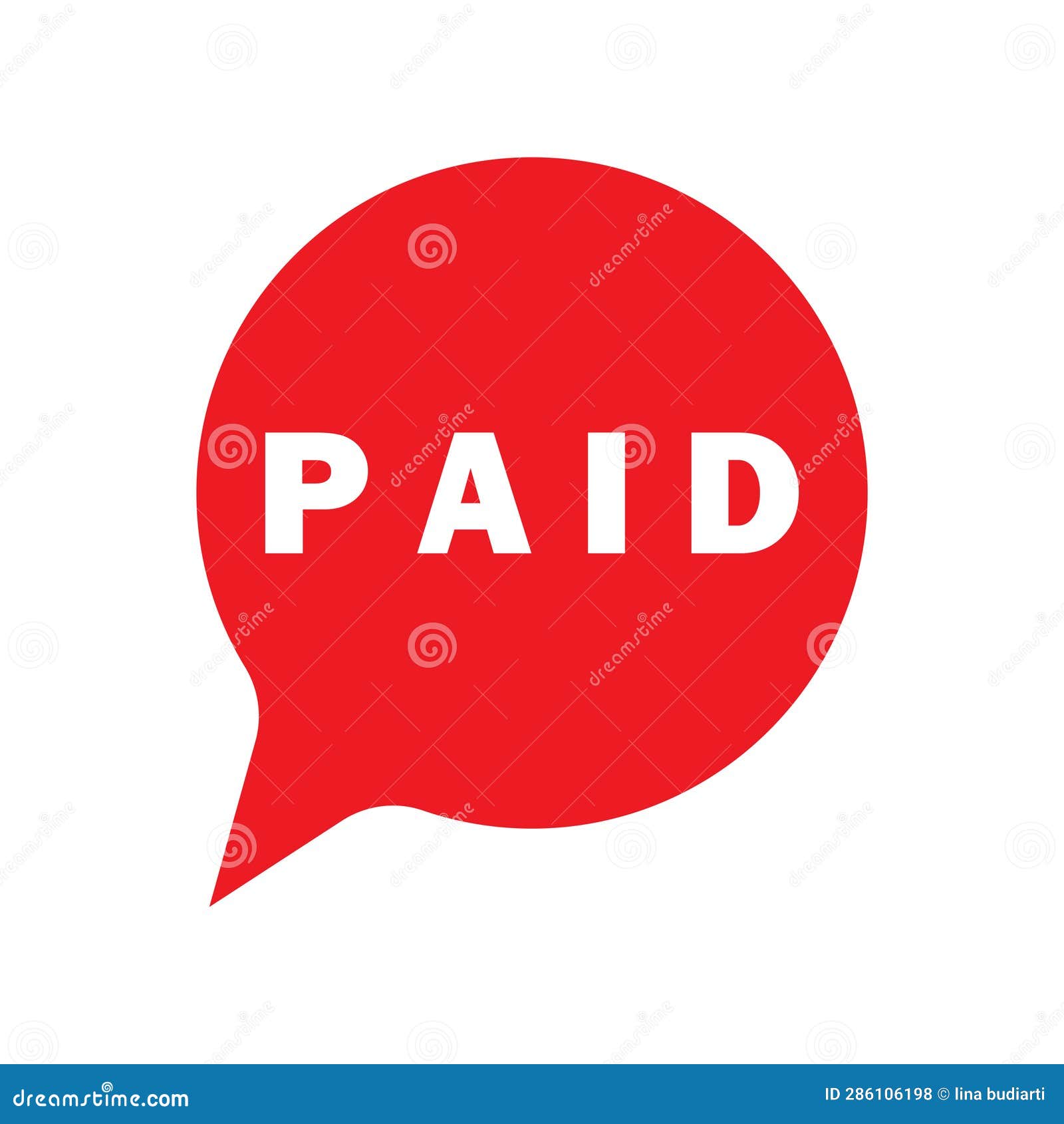 Paid icon stock vector. Illustration of banner, vector - 286106198