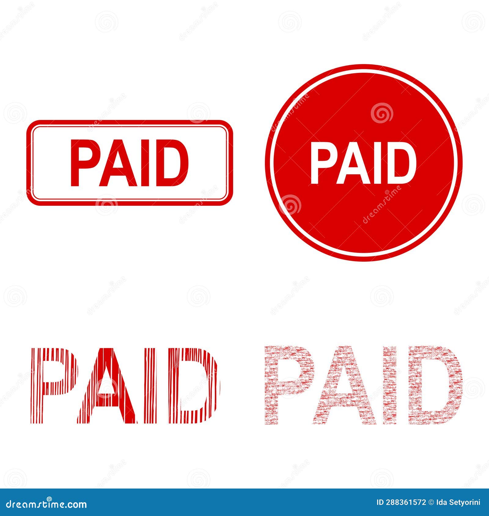 Paid icon vector stock illustration. Illustration of settle - 288361572