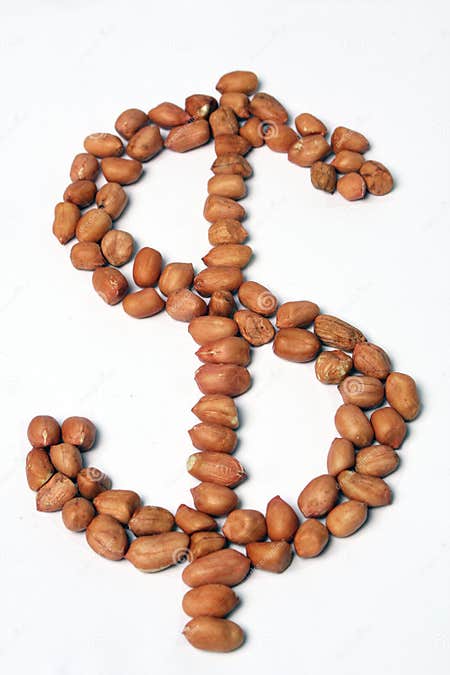 Paid Peanuts instead of Dollars Stock Image - Image of peanut, working ...