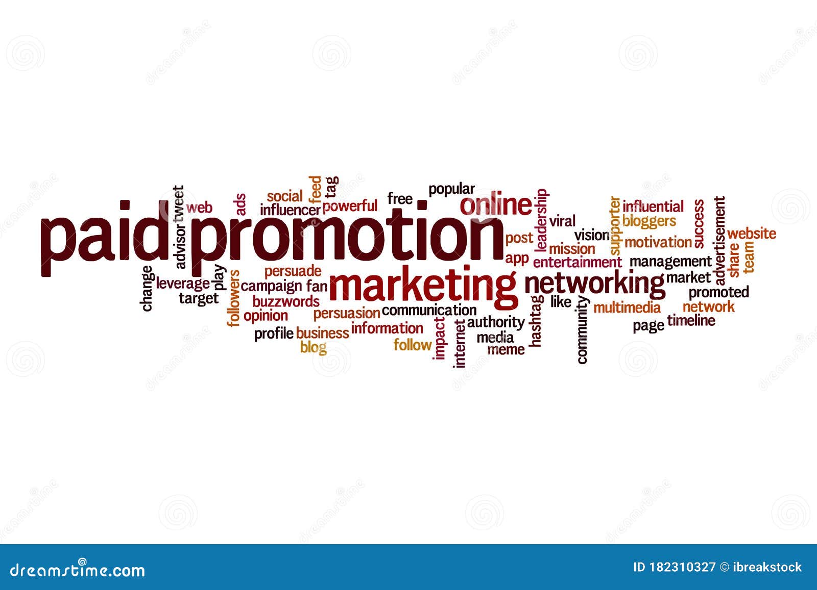 Paid Promotion Word Cloud Concept Stock Illustration - Illustration of ...