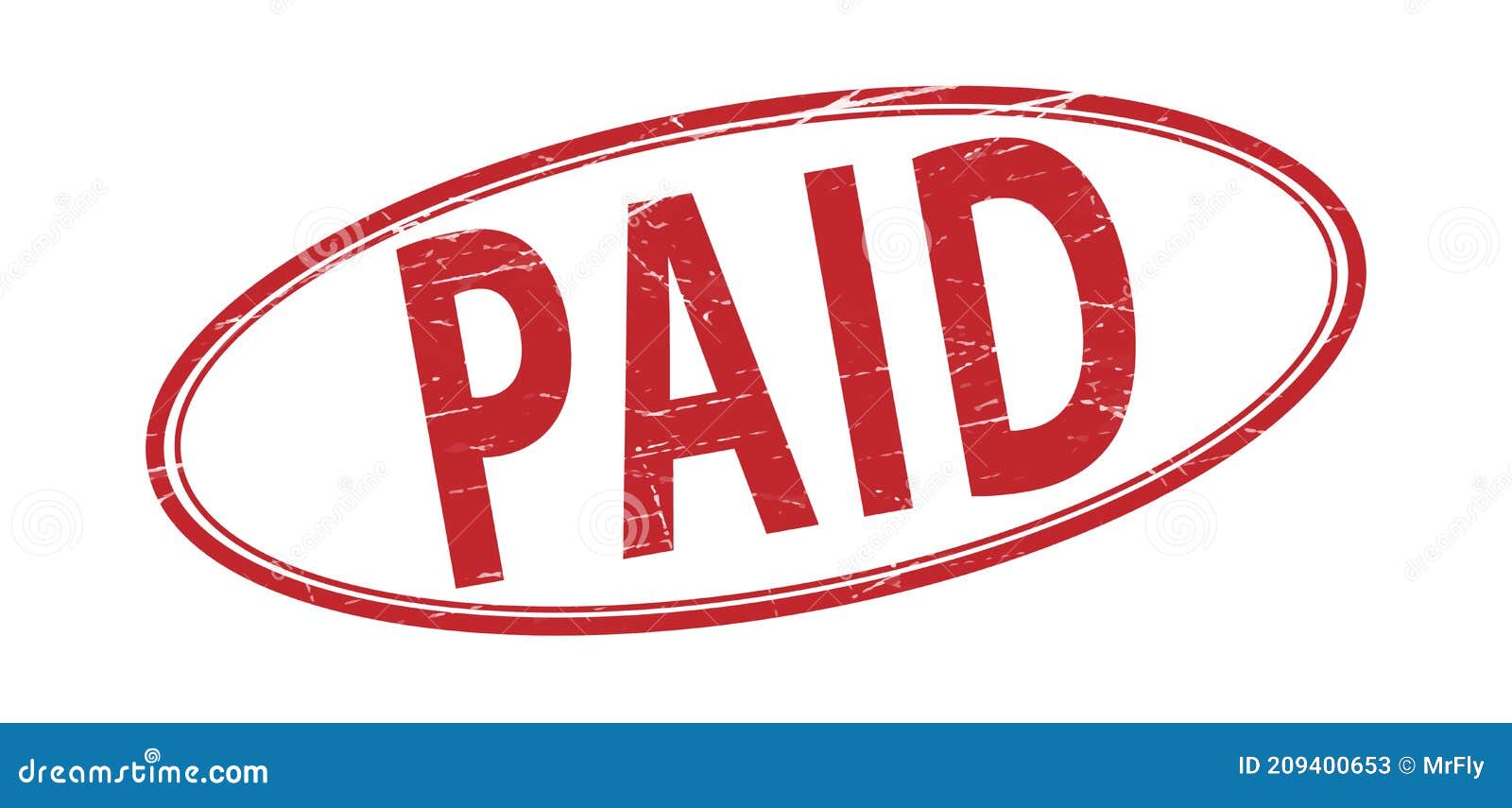 Paid Red Rubber Stamp Vector Illustration Stock Vector - Illustration ...