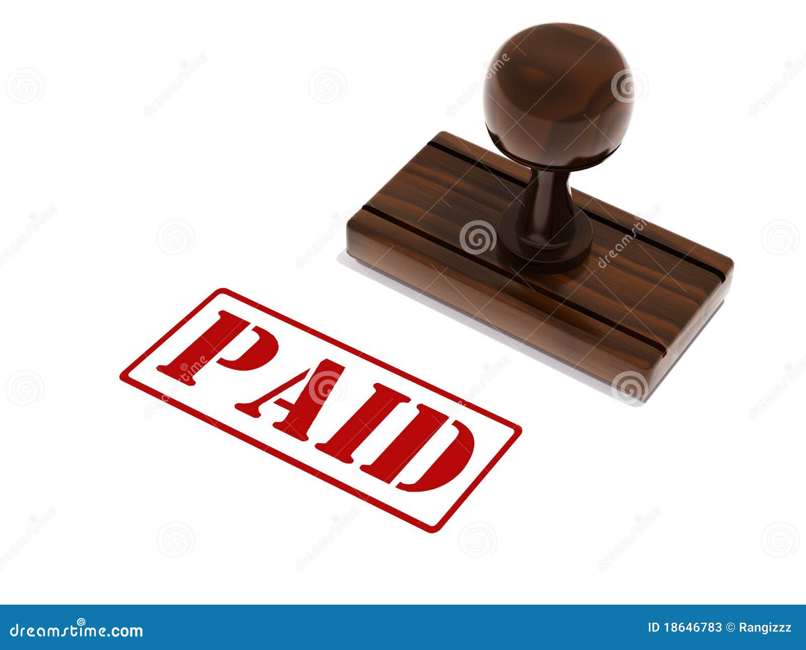Paid Red Rubber Stamp Royalty-Free Stock Photo | CartoonDealer.com ...