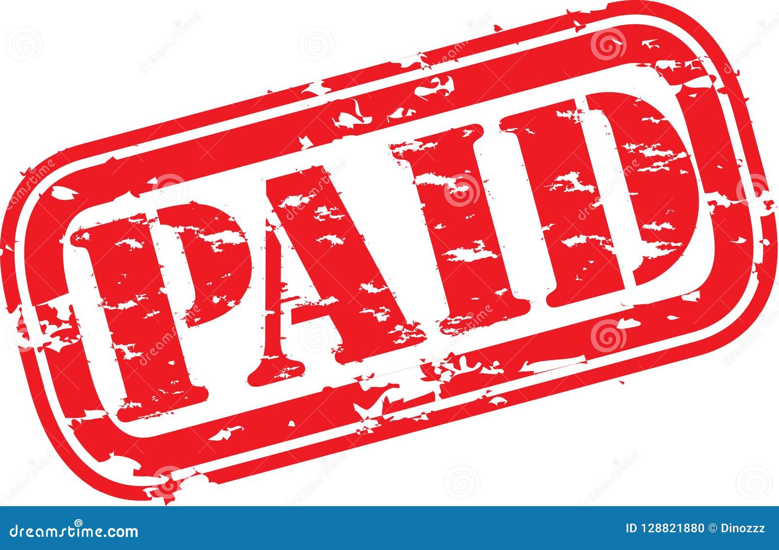 Paid rubber stamp, vector stock vector. Illustration of damaged - 128821880
