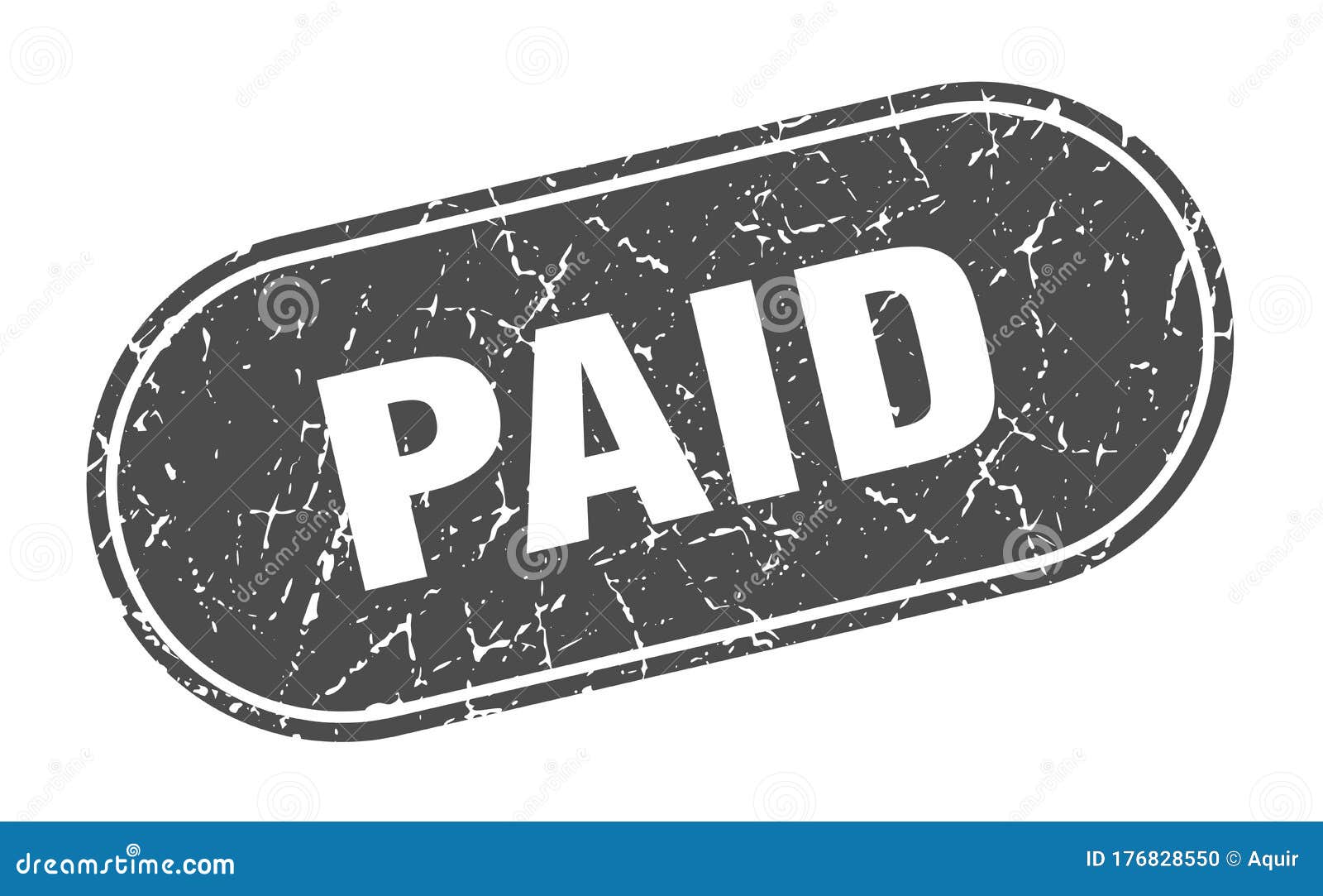 Paid Sign. Paid Grunge Stamp Stock Vector - Illustration of black ...