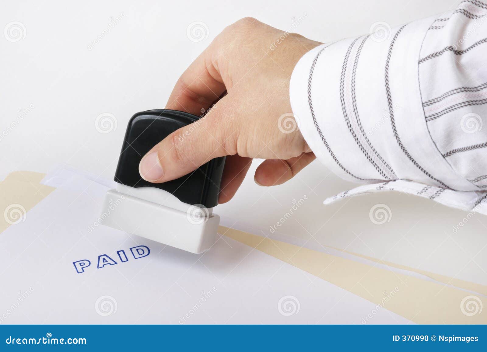 Paid stamp stock photo. Image of filing, secretary, receivable - 370990