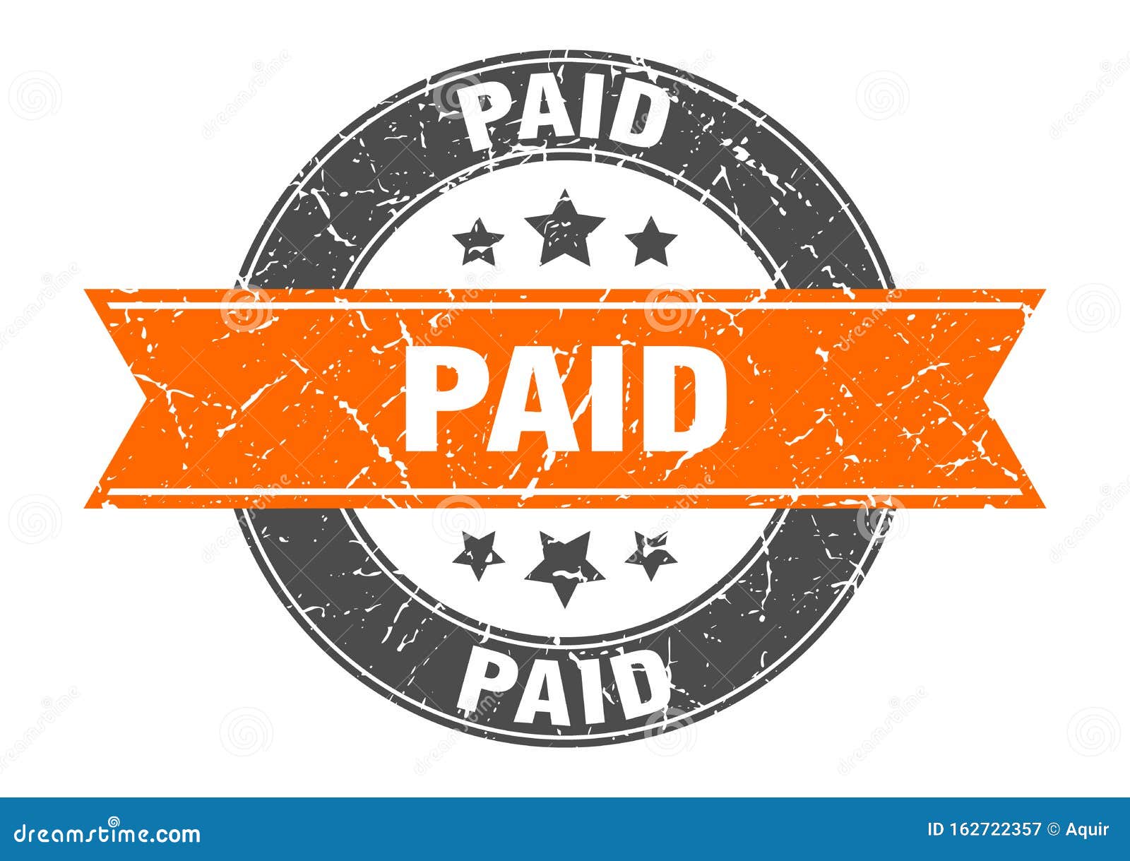 Paid stamp stock vector. Illustration of vignette, band - 162722357