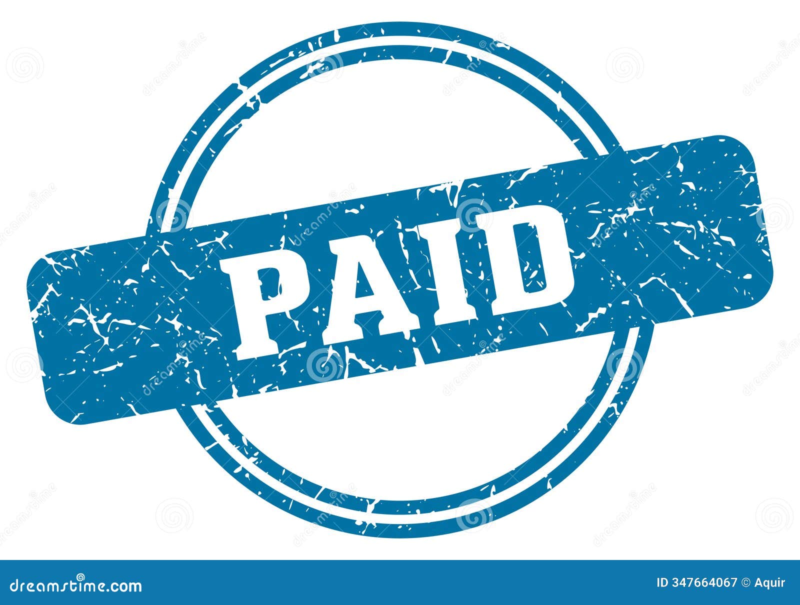 Paid stamp stock vector. Illustration of transparent - 347664067