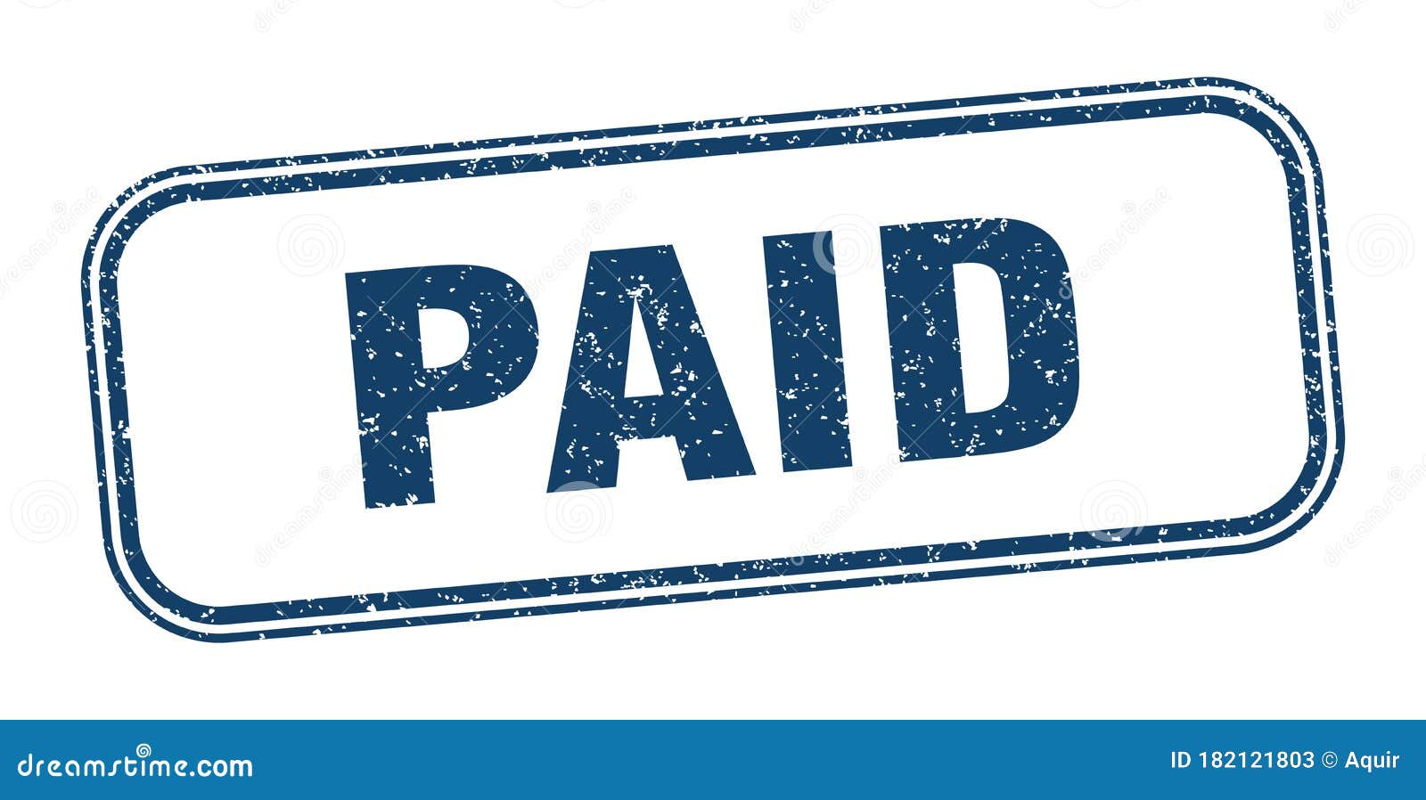 Paid Stamp. Paid Square Grunge Sign Stock Vector - Illustration of sign ...