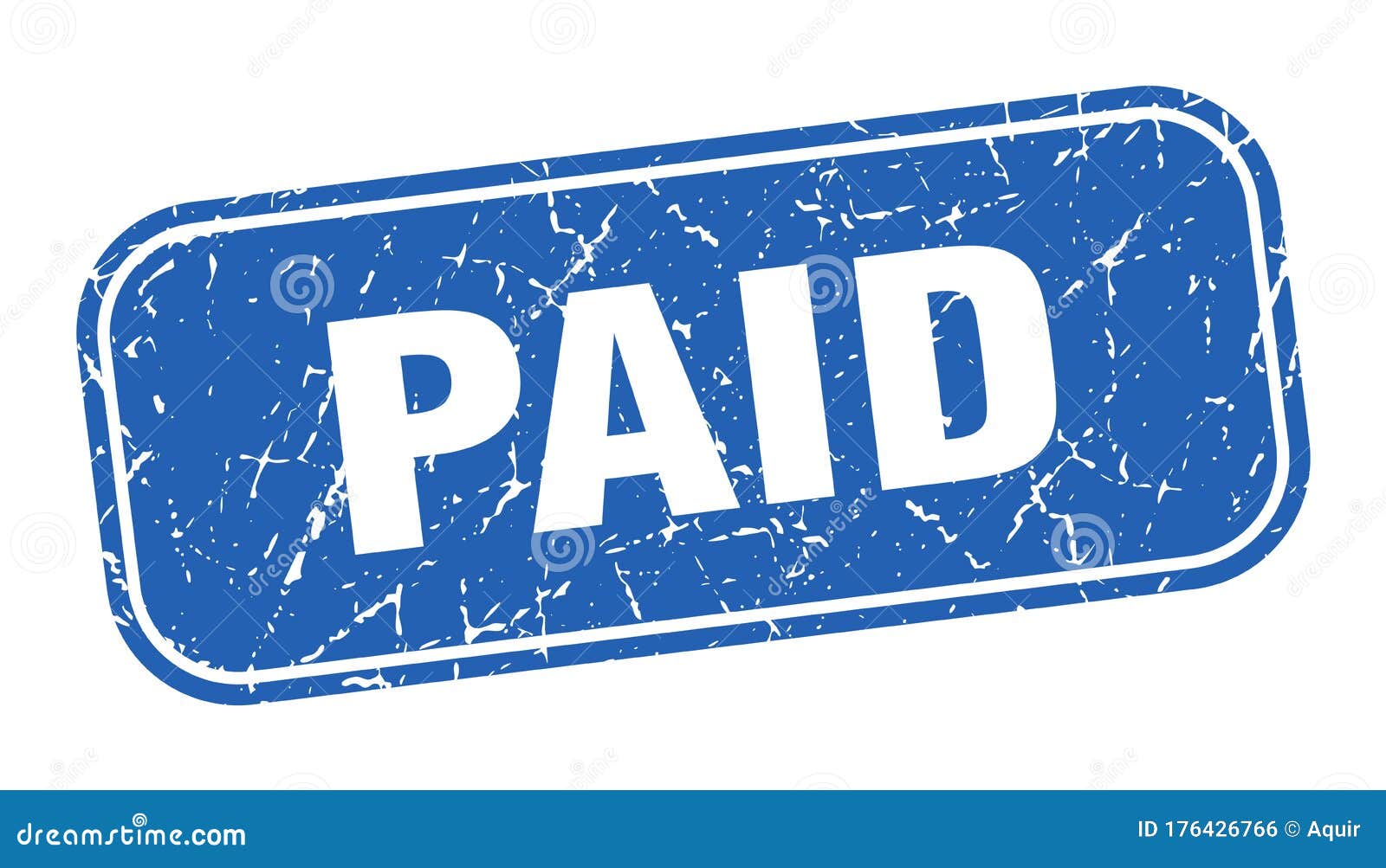 Paid Stamp. Paid Square Grungy Isolated Sign Stock Vector ...