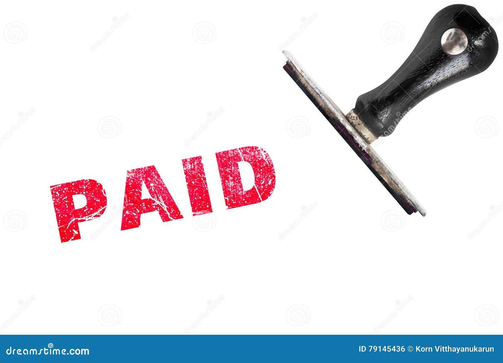 Paid Stamp Text, Pay Payment Stamper Header Stock Photo - Image of ...
