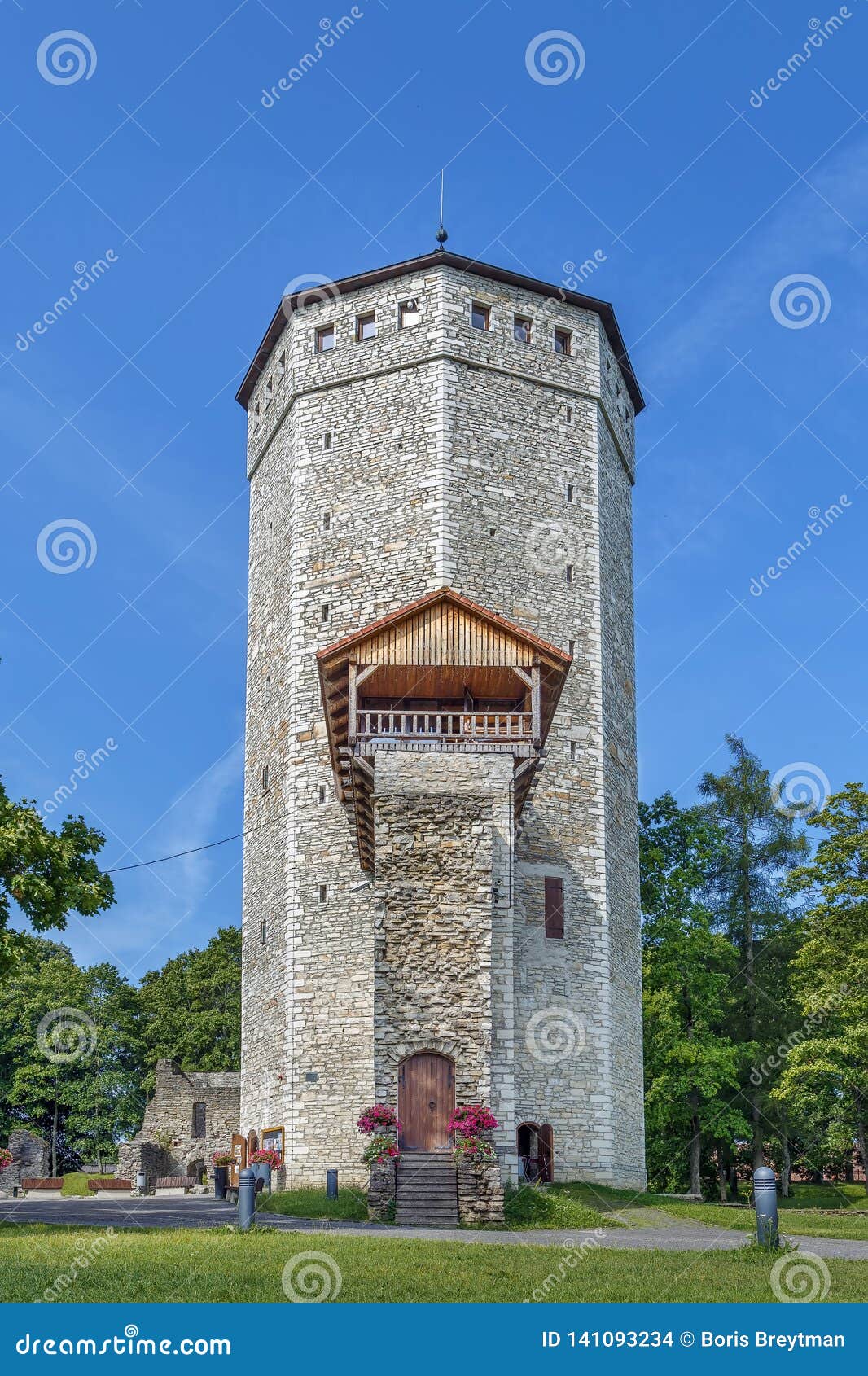 Paide castle, Estonia stock photo. Image of vacation - 141093234