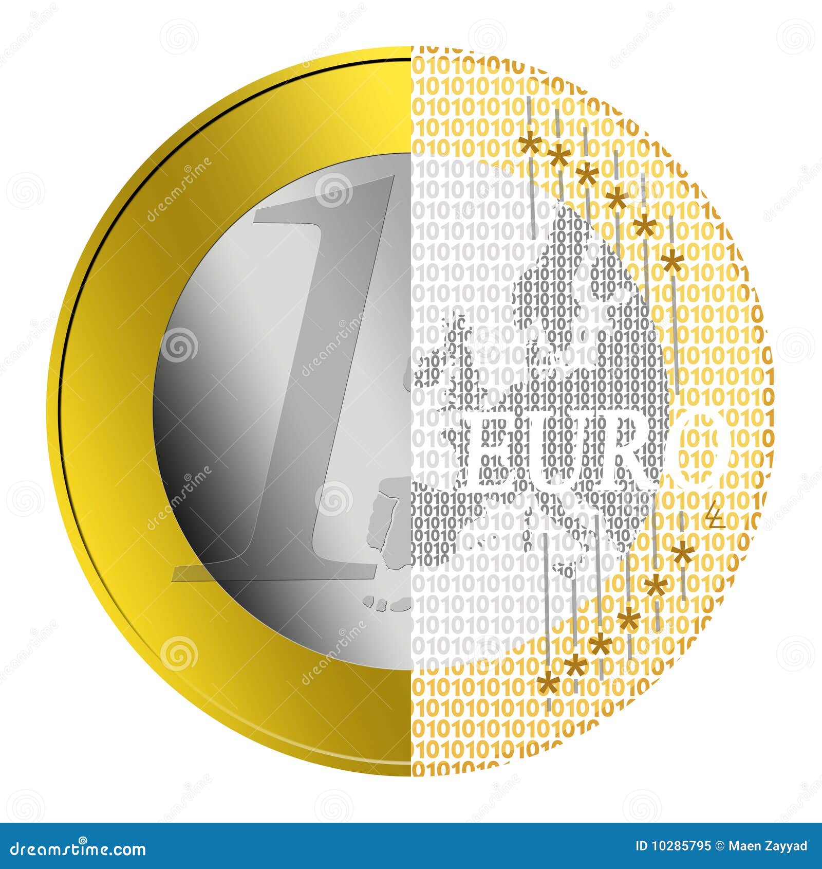 Paiement d'euro d'e illustration stock. Illustration du actions - 10285795