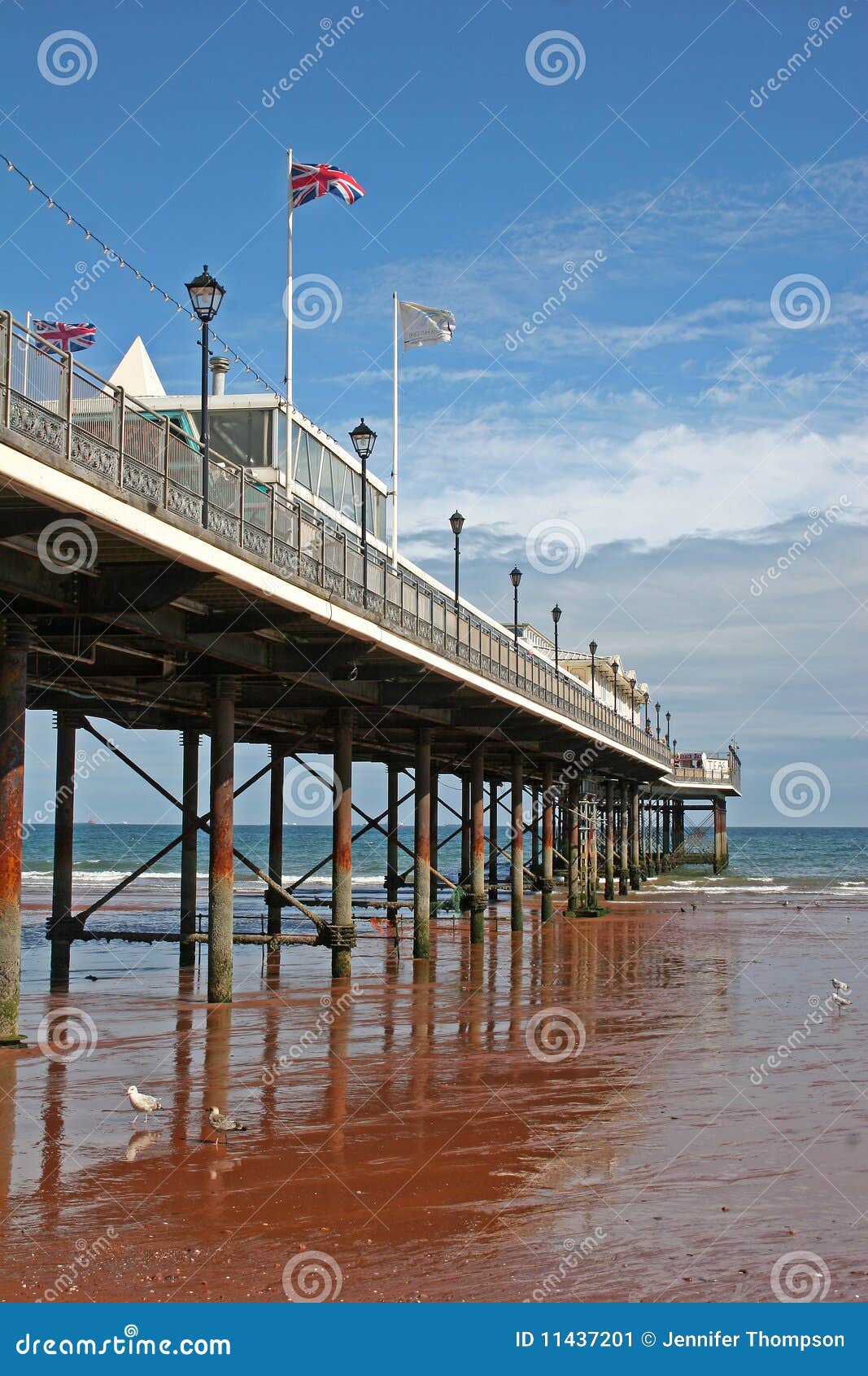 Paignton pier stock image. Image of torbay, beach, amusement - 11437201