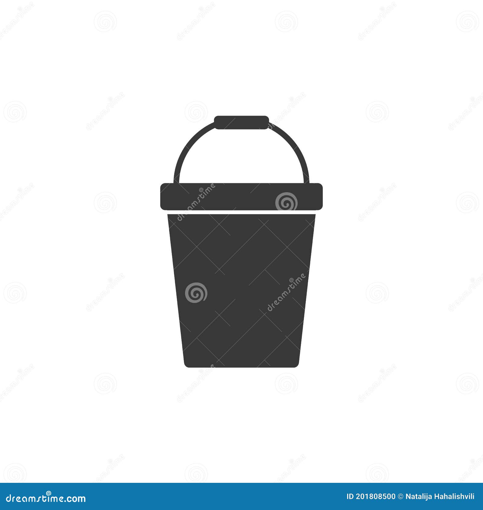 Pail Icon On White Background. Simple Element Illustration From ...