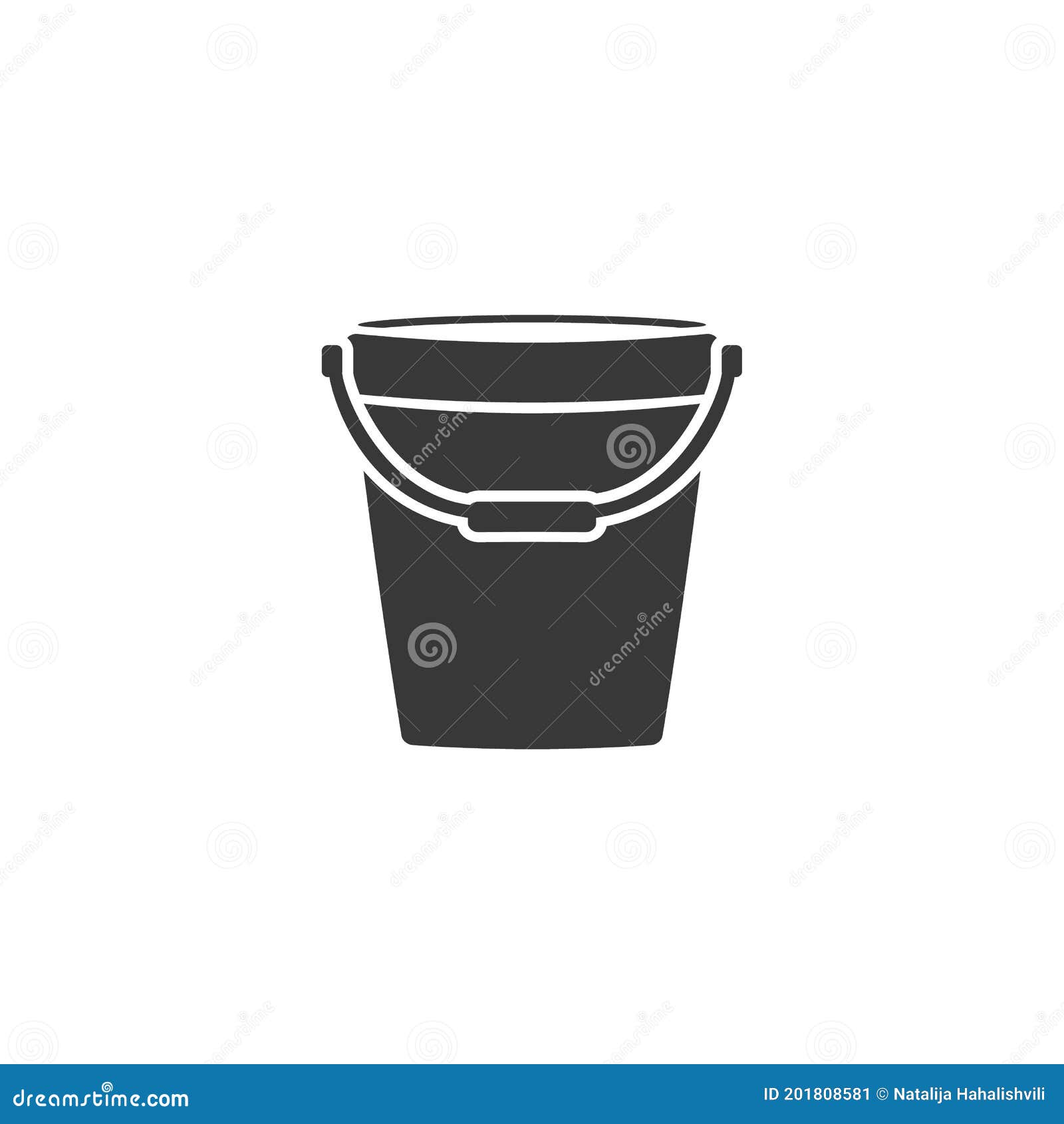 Pail Icon Logo Template Vector Modern Flat Style Stock Vector ...